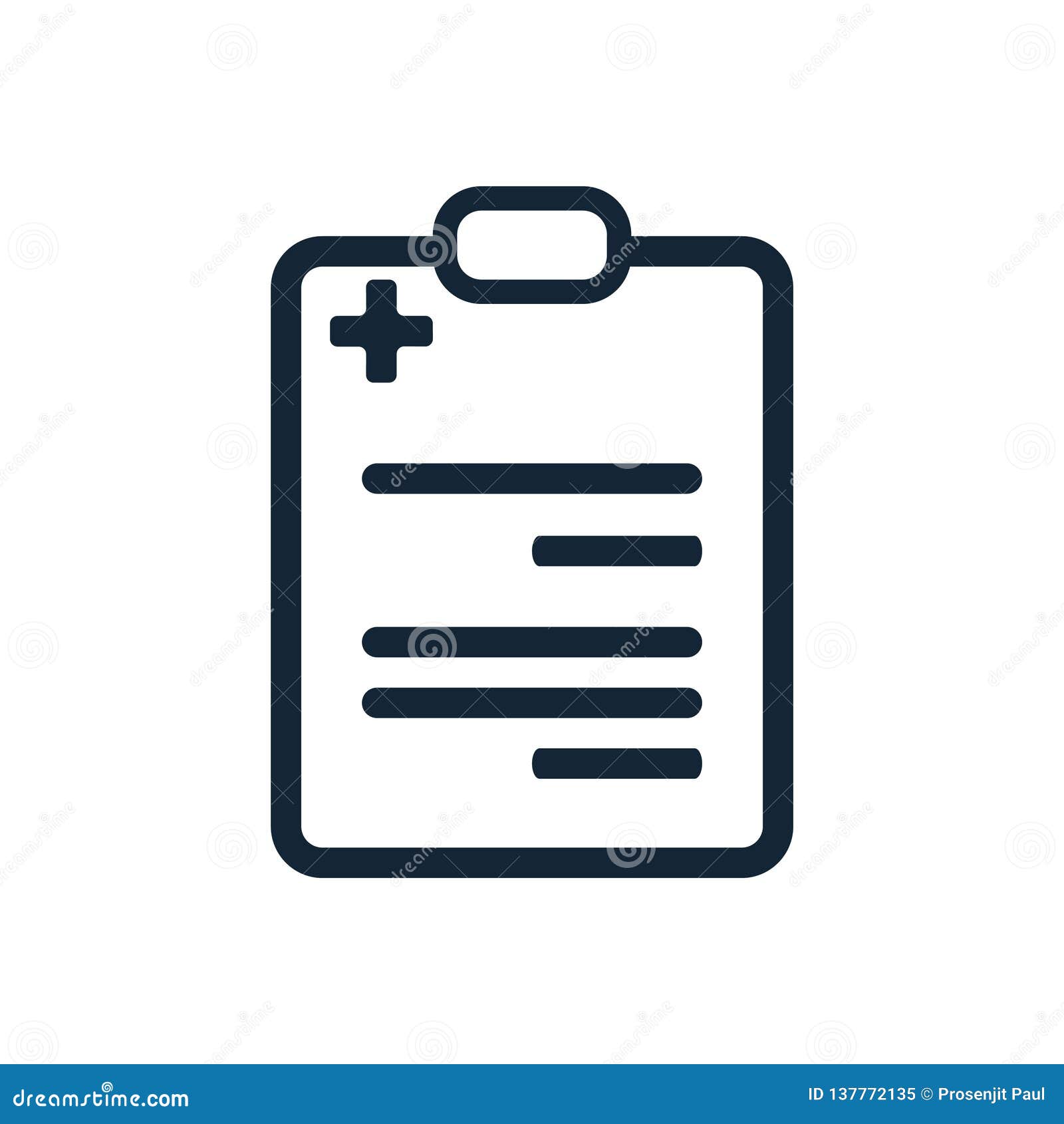 Medical, Checklist , Report Icon Stock Vector - Illustration of ...