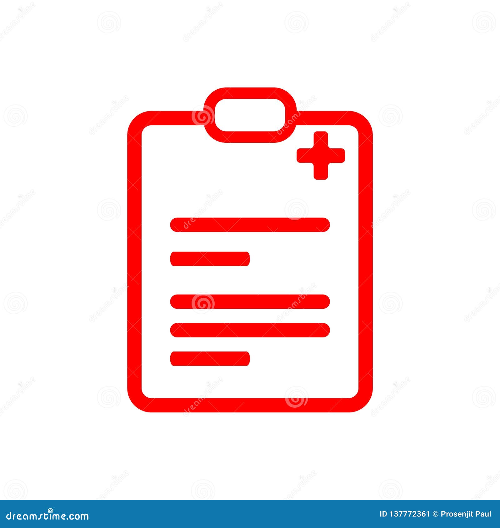 Medical, Checklist , Red Report Icon Editorial Photo - Illustration of ...