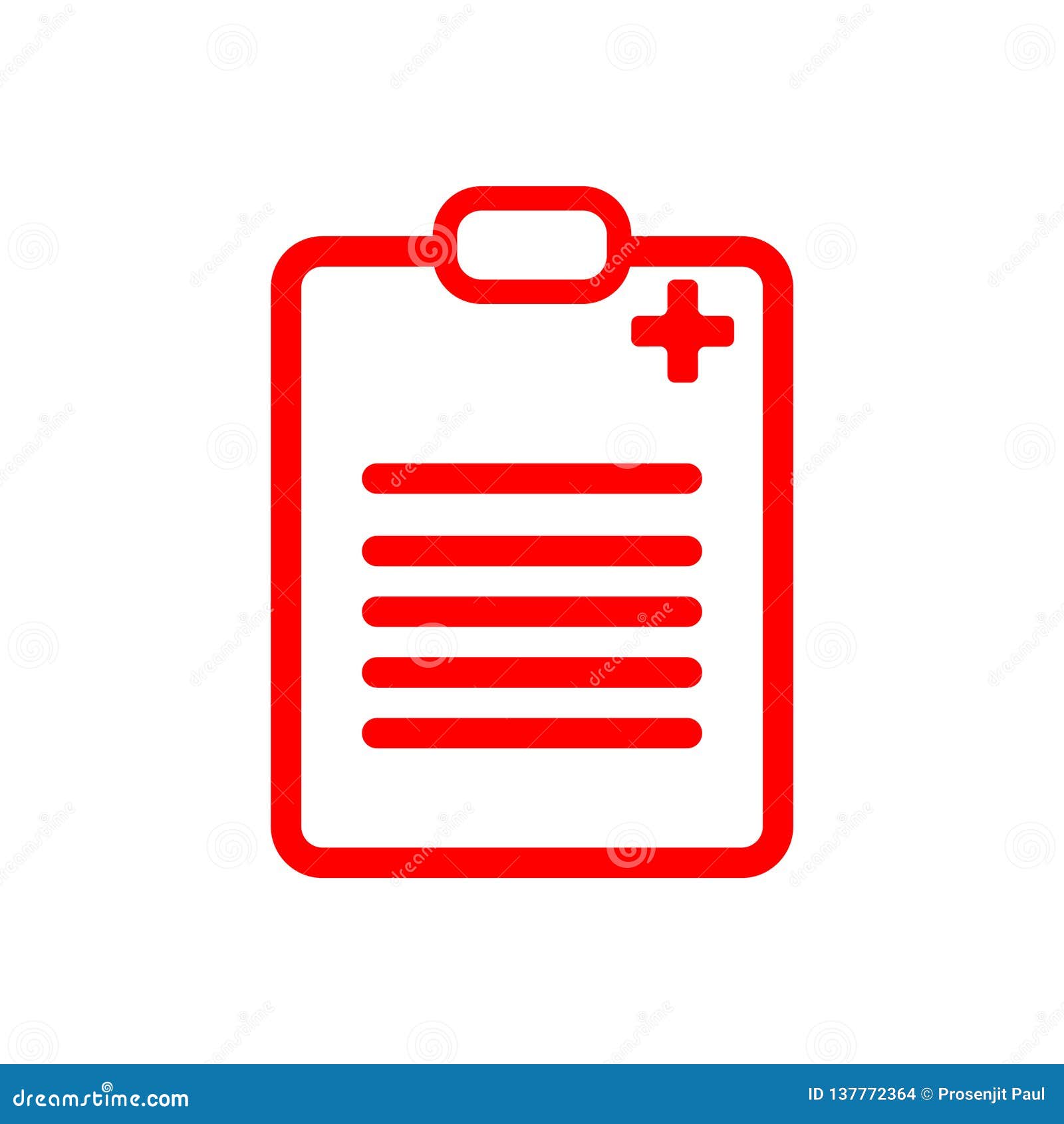 Medical, Checklist , Red Report Icon Editorial Stock Image ...