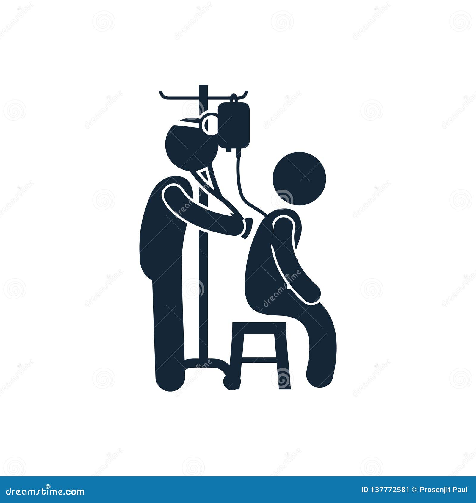Checking, Doctor, Patient Icon Stock Vector - Illustration of cancer ...
