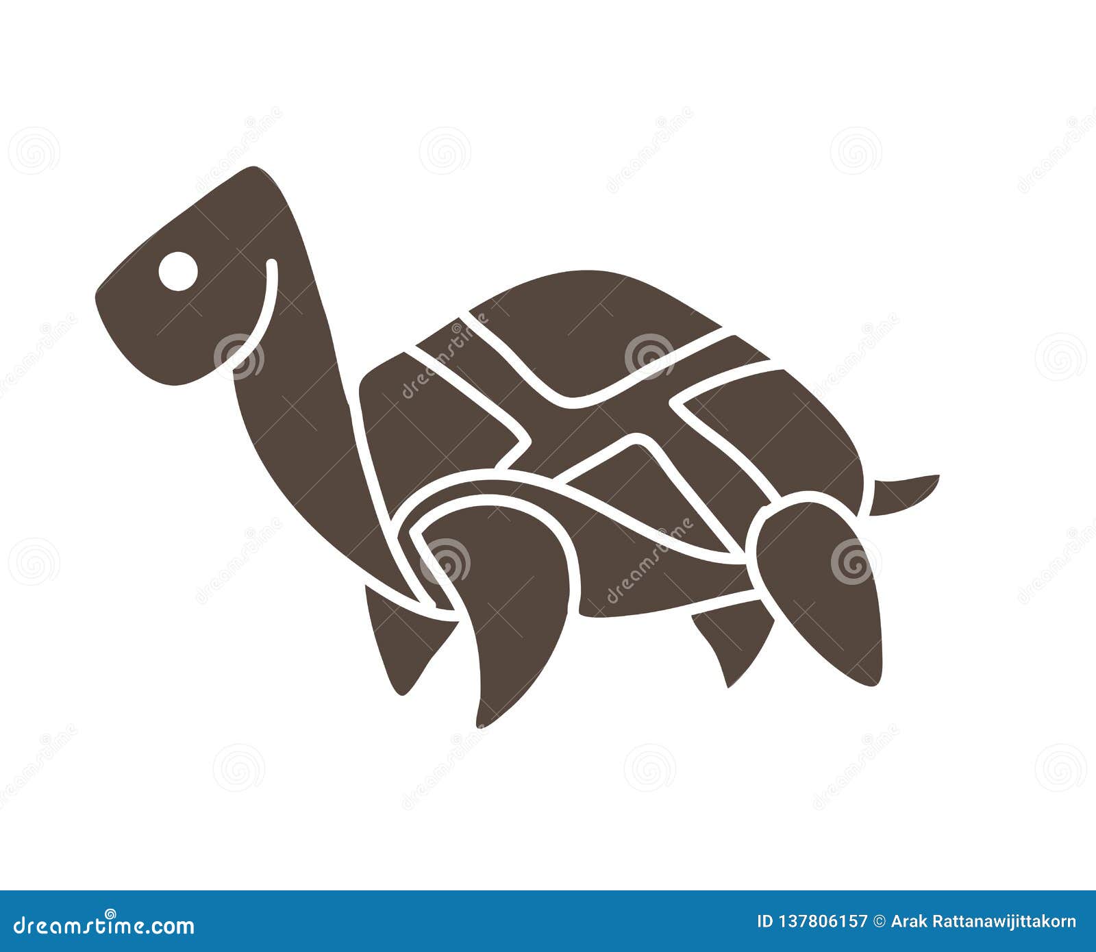 Turtle Side View Vector Icon | CartoonDealer.com #140554902