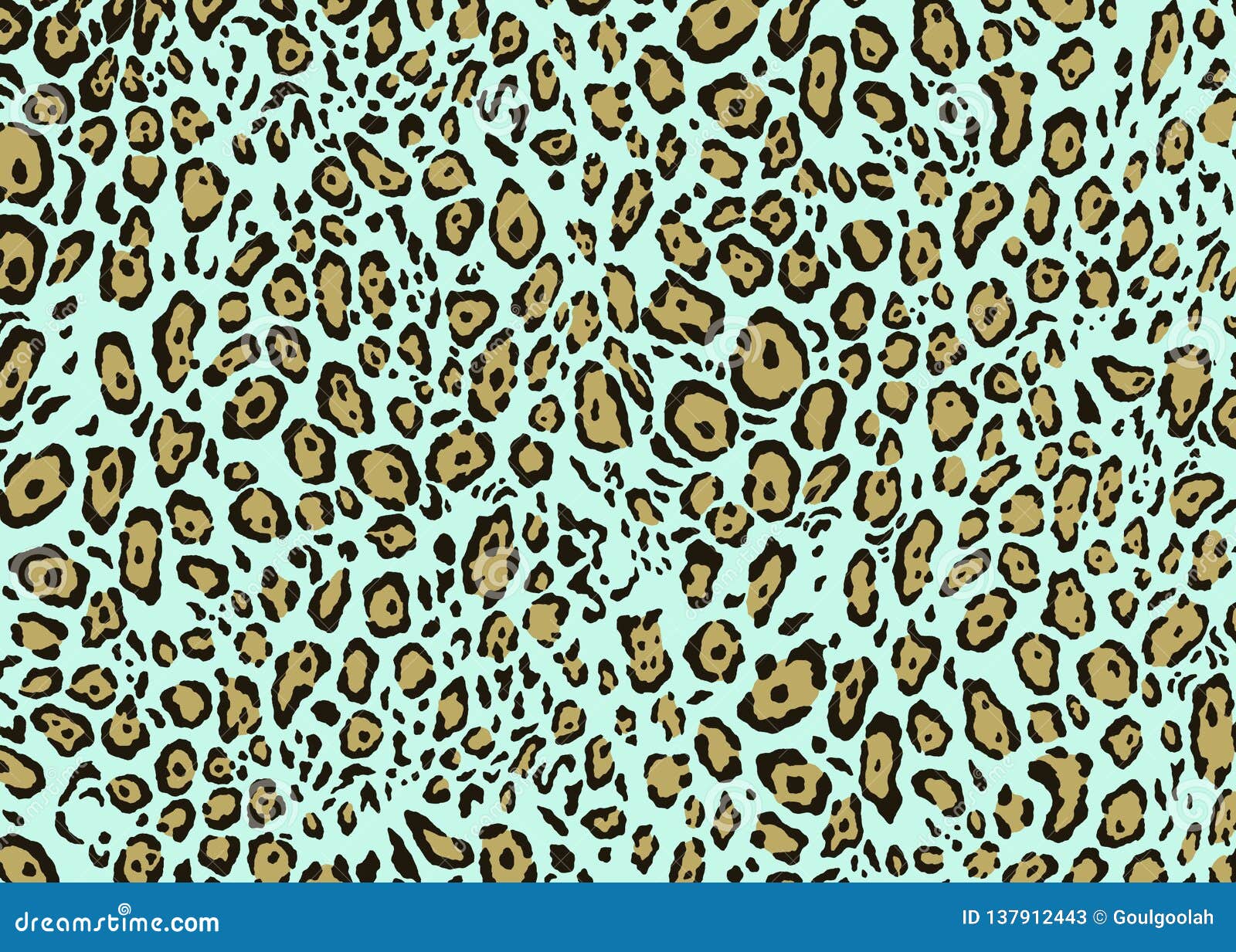 Leopard Pattern Design, Vector Illustration Background Stock Vector ...
