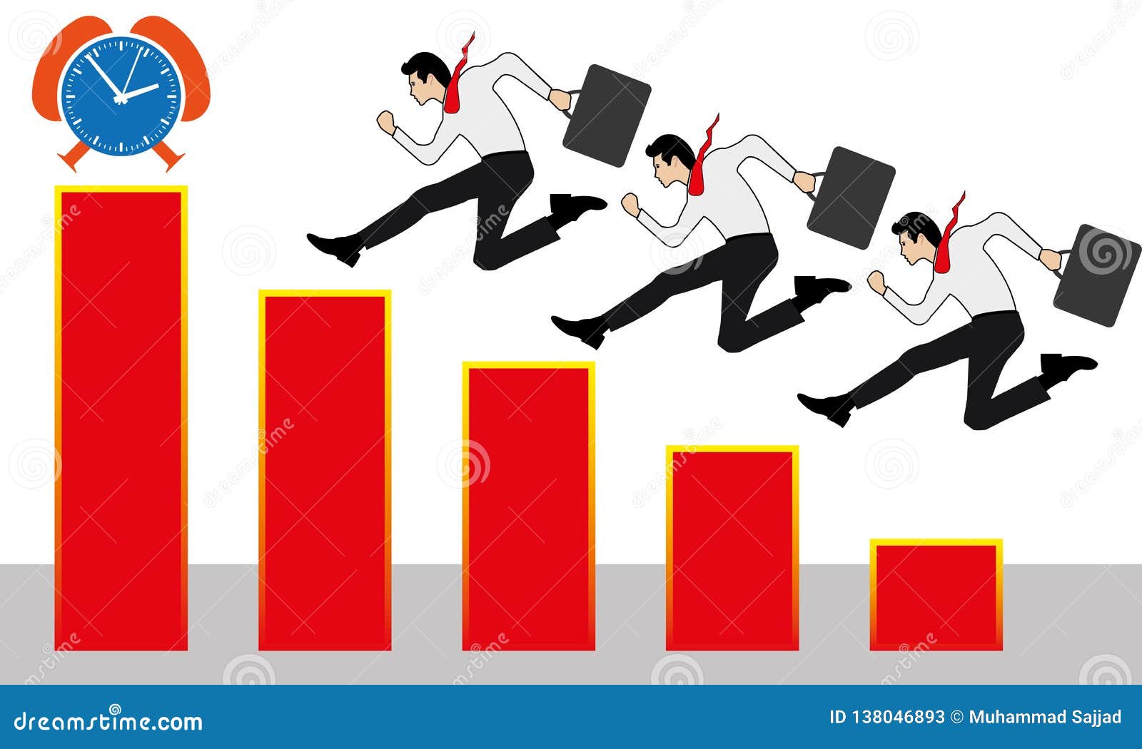 People Successfully Organizing Work. Collection Of Happy Efficient ...