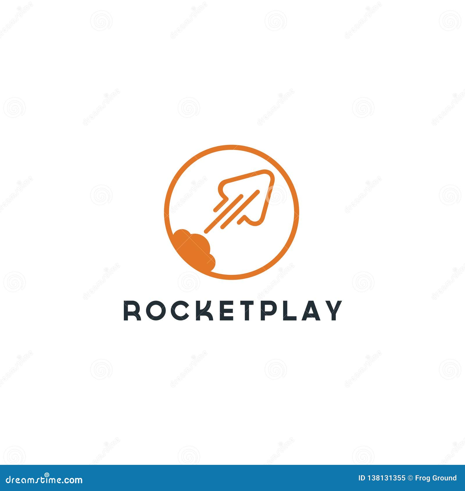 Rocket Play Advance Technology Launching Elements, Icons, Symbols ...