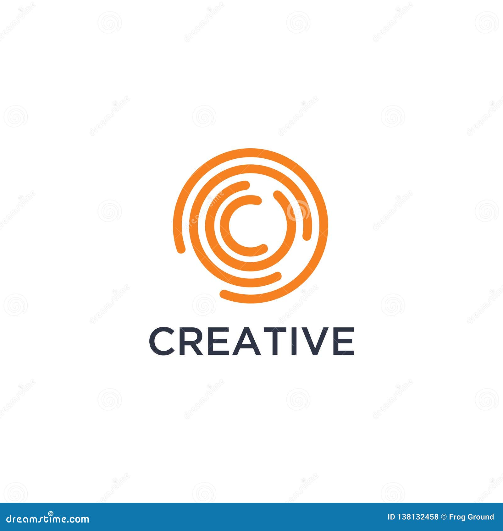 Initial Lowercase Letter C, Curve Rounded Logo, Gradient Vibrant ...
