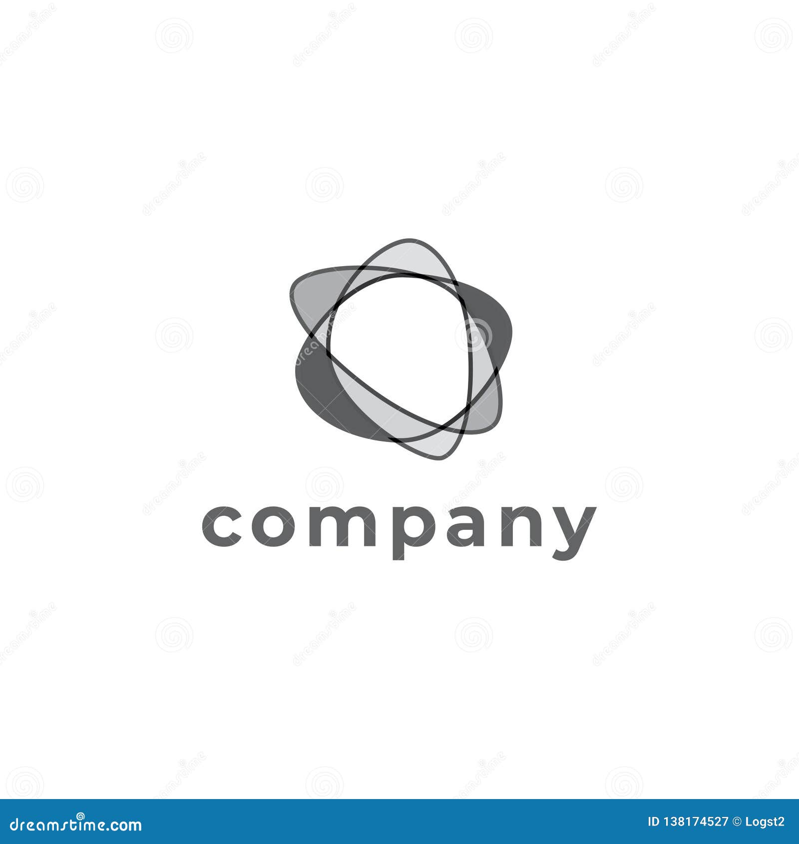 Business Logo Design. Orbital Logo Stock Vector - Illustration of font ...