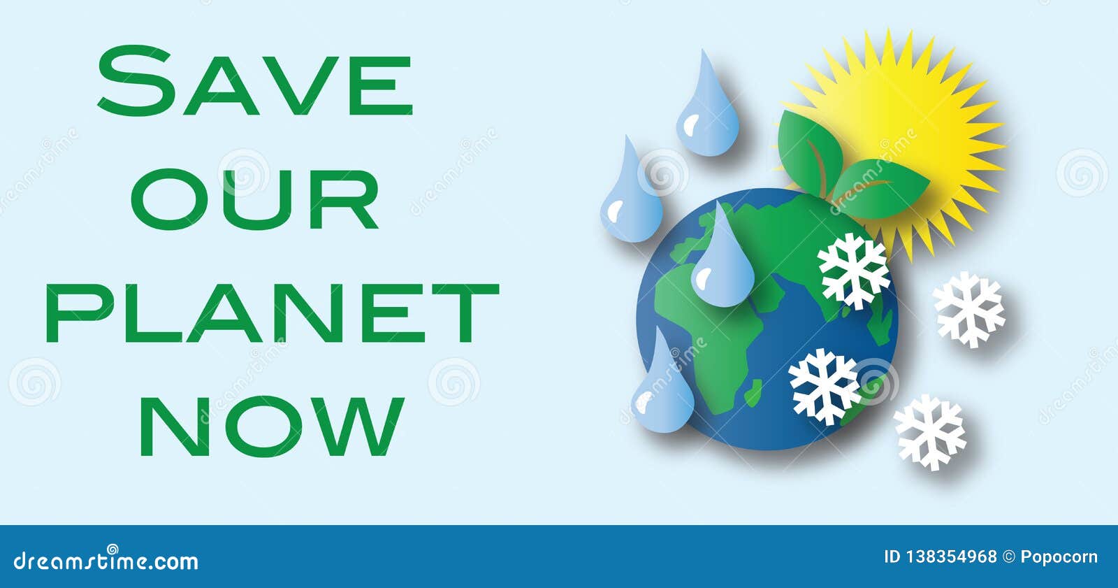 Save Our Planet Extreme Climate Environment Stock Vector - Illustration ...