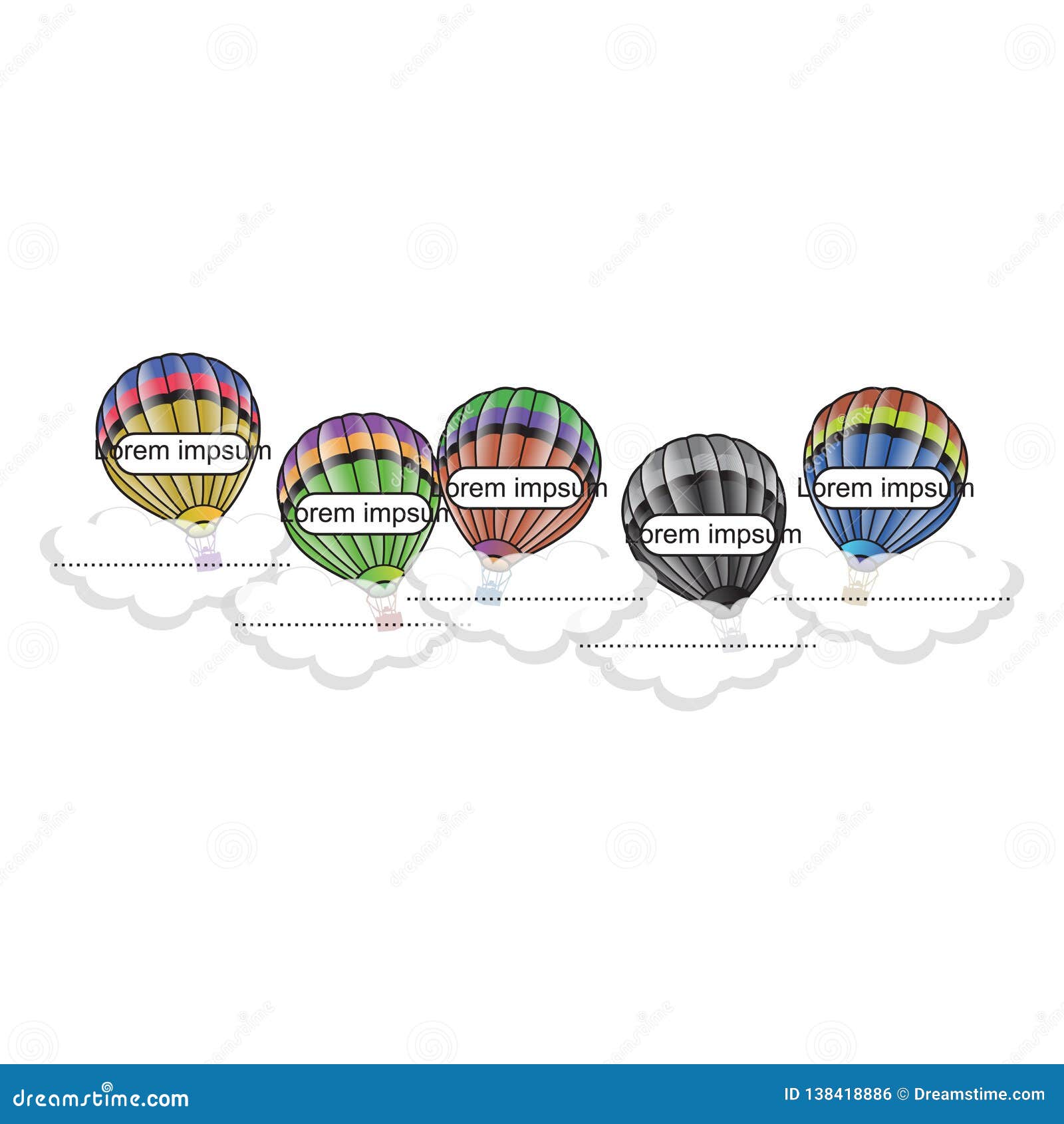 Text Template - Question or Answers with Balloon Stock Illustration ...