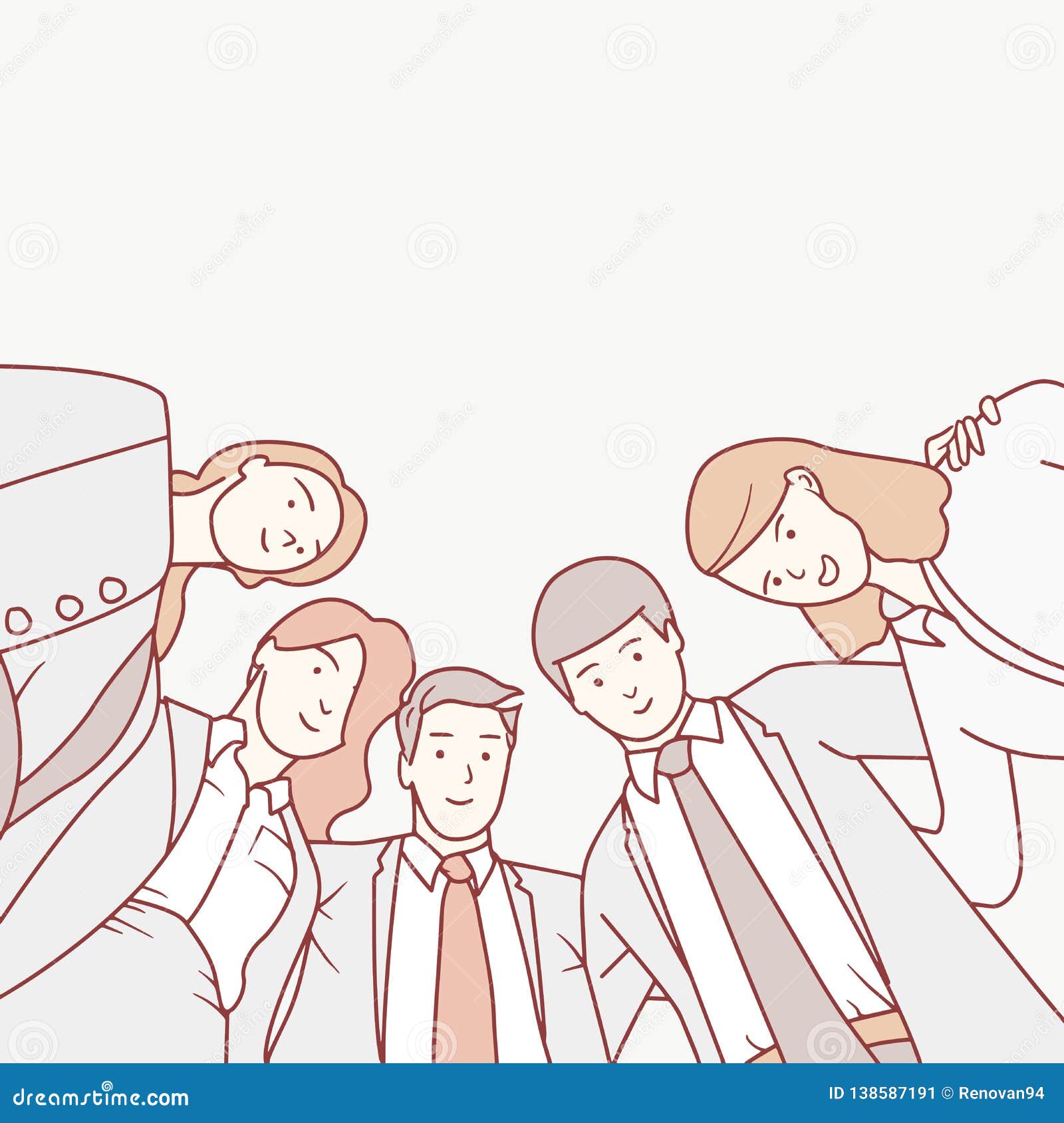 Person Looking Down Drawing