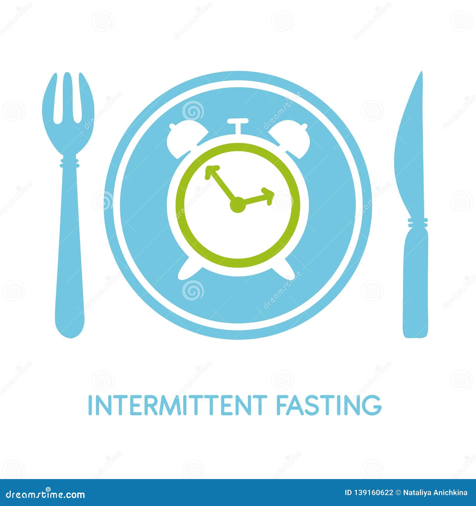 Fasting Vector Icon In 6 Different Modern Styles. Black, Two Colored ...