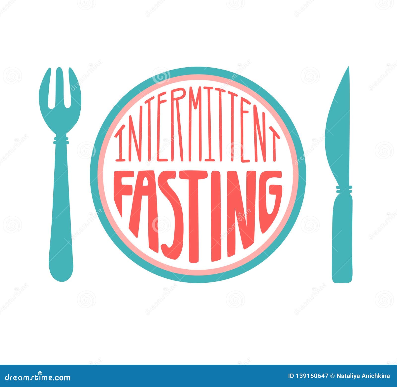 Intermittent Fasting Clock Vector Illustration | CartoonDealer.com ...