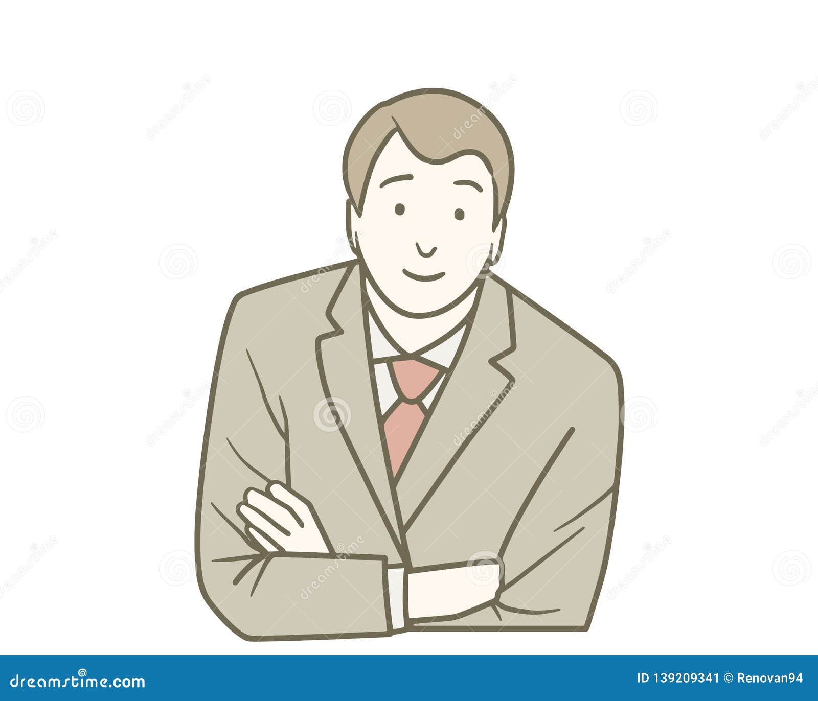 Face of worker at office stock vector. Illustration of happy - 139209341