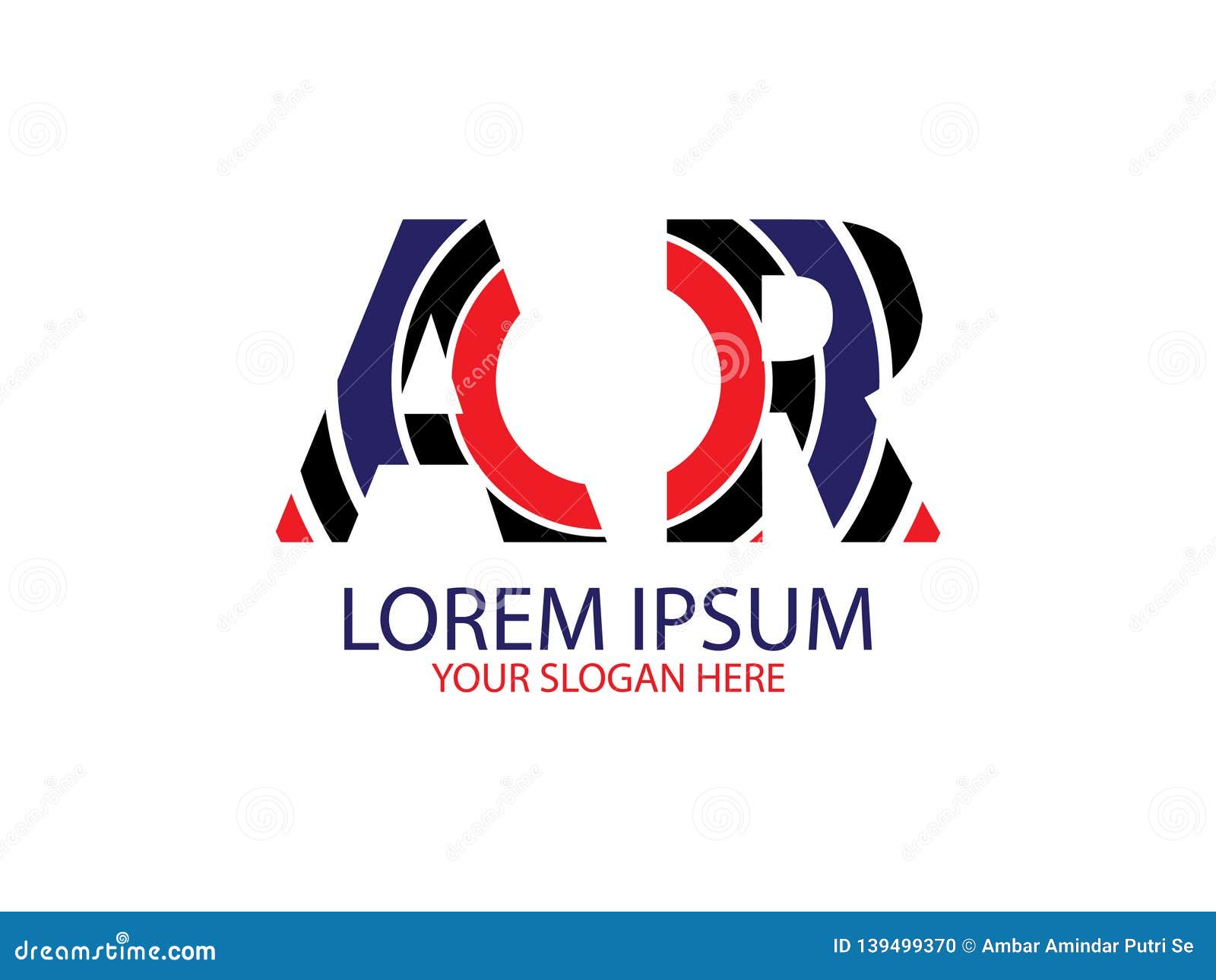 Initial Letter AR Design Logo Graphic Branding Letter Element. Stock ...