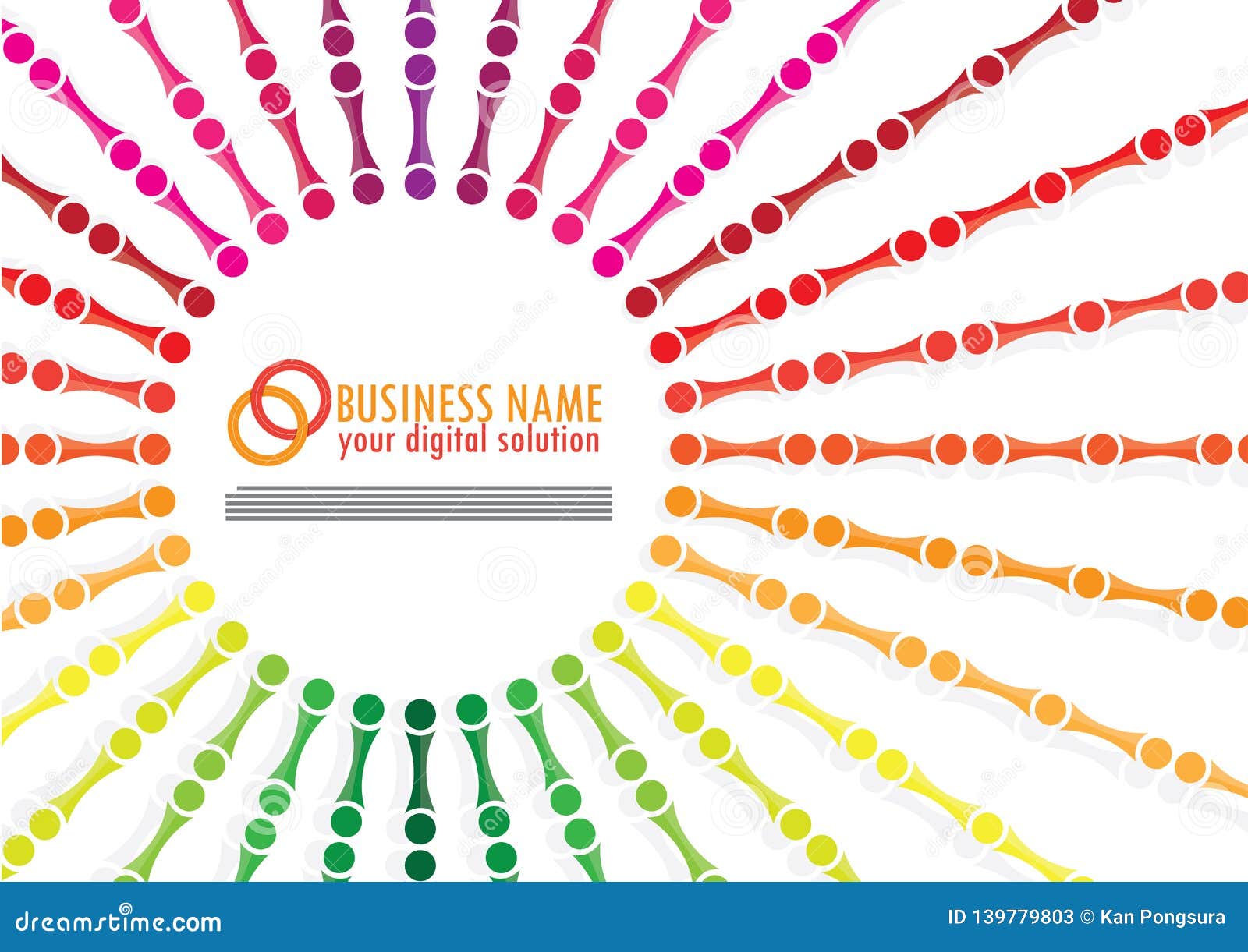 Abstract Background Circle Template Design Stock Vector - Illustration ...