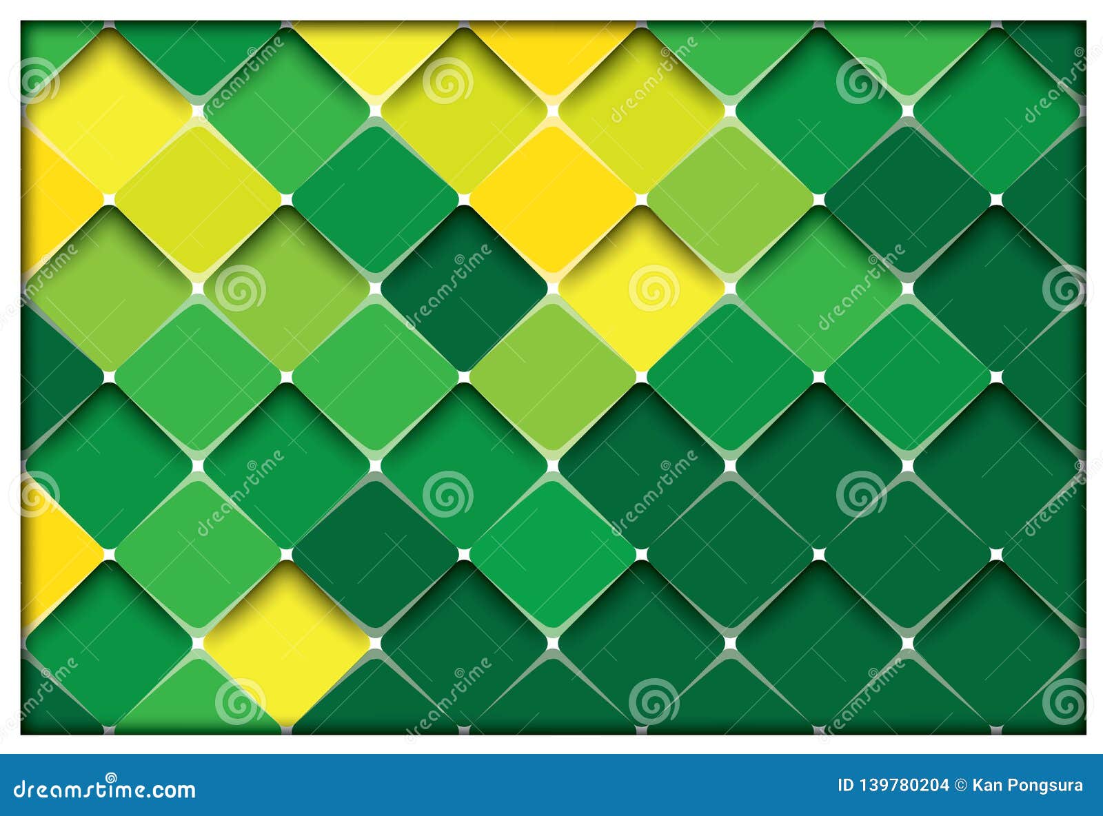 Green Square Abstract Background Template Design Stock Vector ...