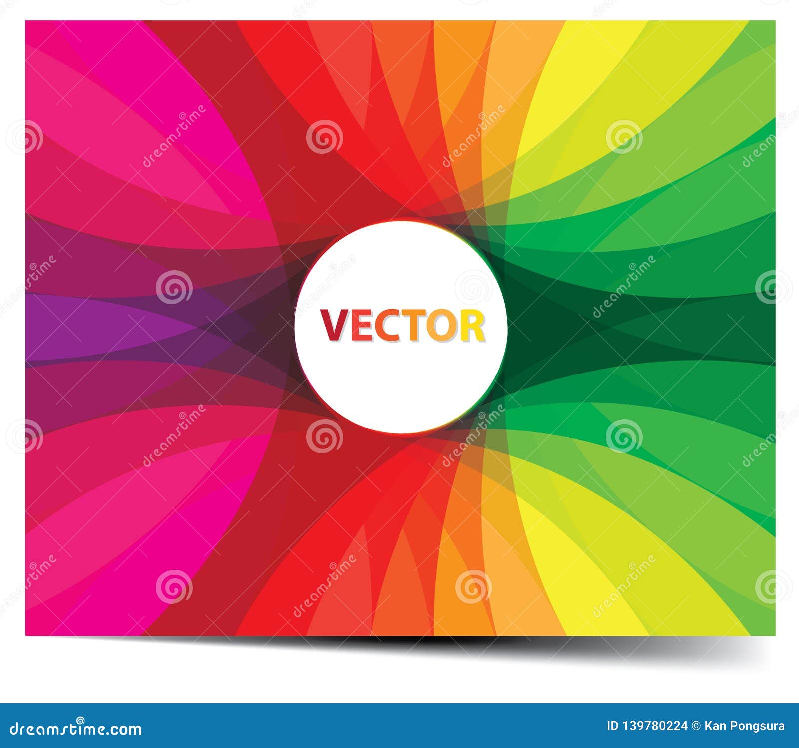Abstract Background Circle Template Design Stock Vector - Illustration ...