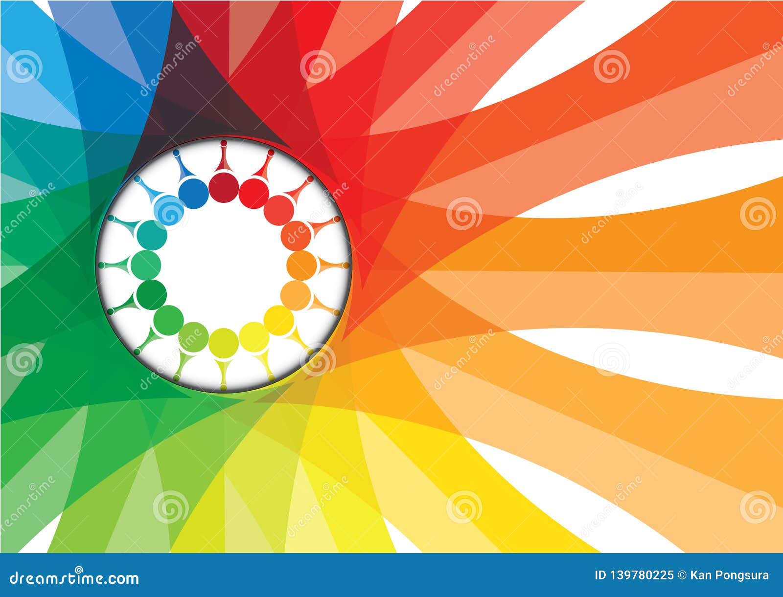 Abstract Background Circle Template Design Stock Vector - Illustration ...