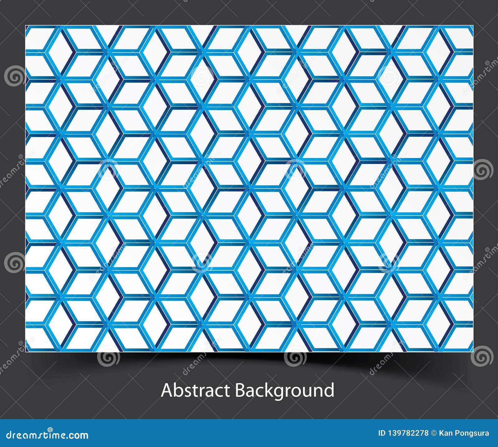 Blue Shape Pattern Abstract Background Stock Vector - Illustration of ...