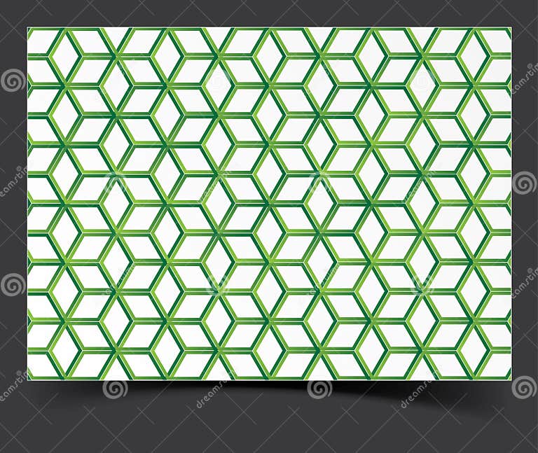 Green Shape Pattern Abstract Background Stock Vector - Illustration of ...