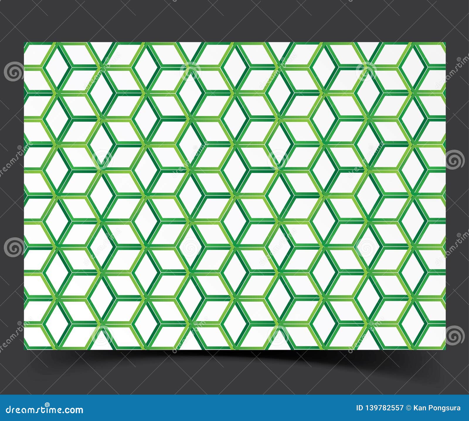 Green Shape Pattern Abstract Background Stock Vector - Illustration of ...