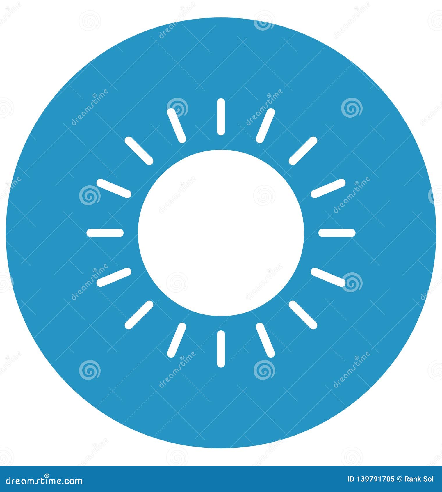 Bright Day Vector Icon Which Can Easily Modified or Edit Stock ...