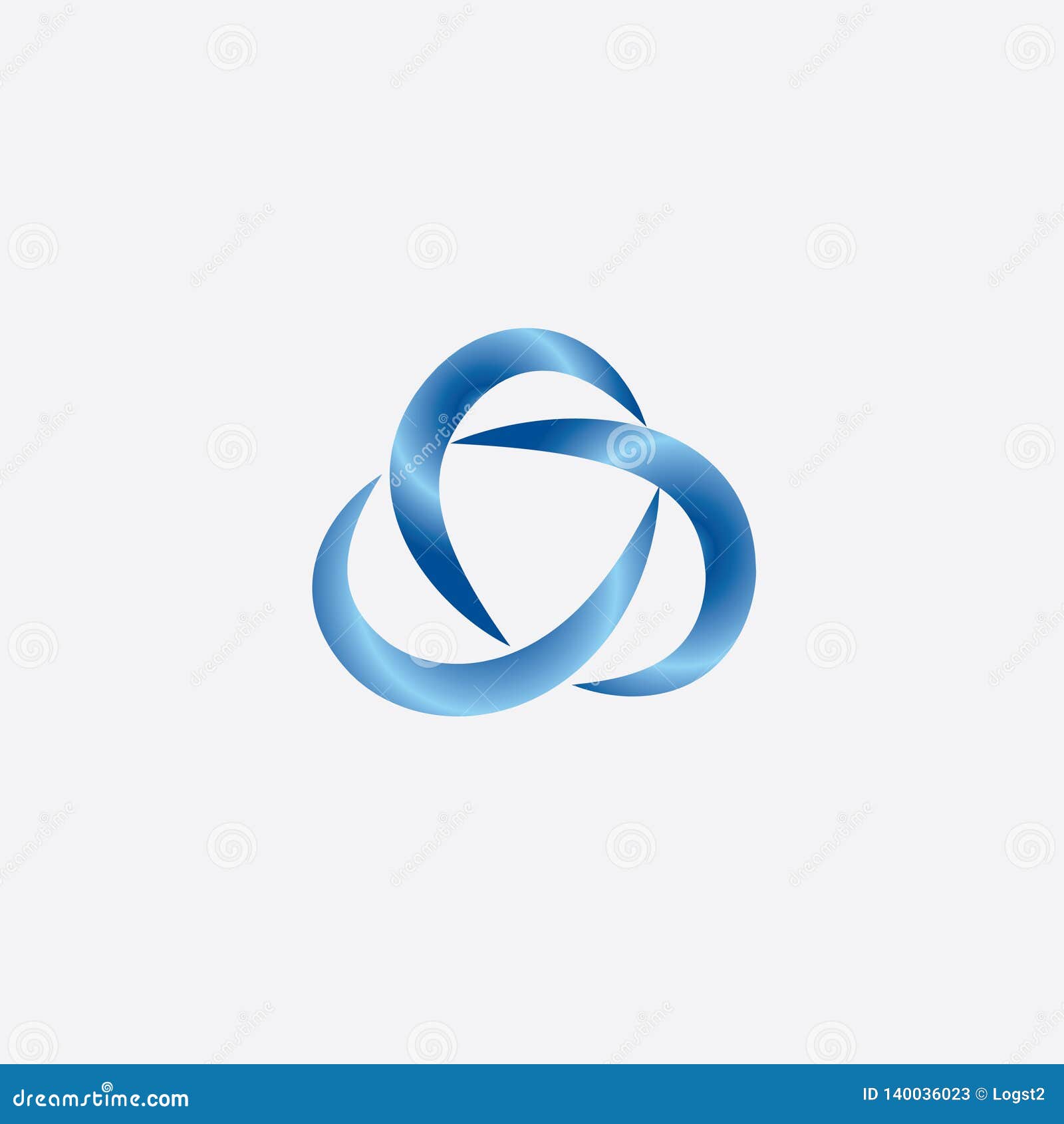 Triple Vector Logo. Three Swirl Vector Logo. Infinity Abstract Logo ...