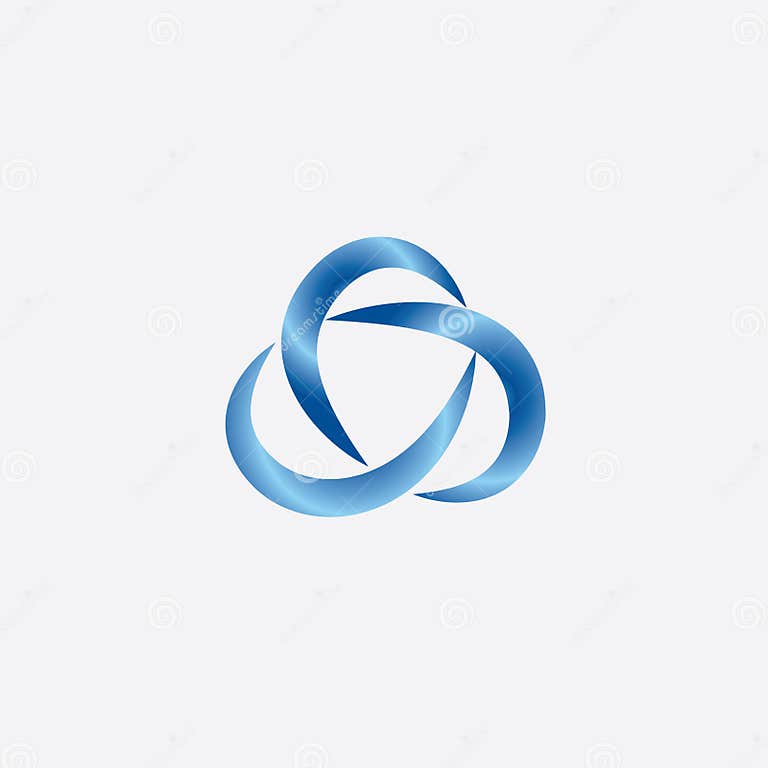 Triple Vector Logo. Three Swirl Vector Logo. Infinity Abstract Logo ...