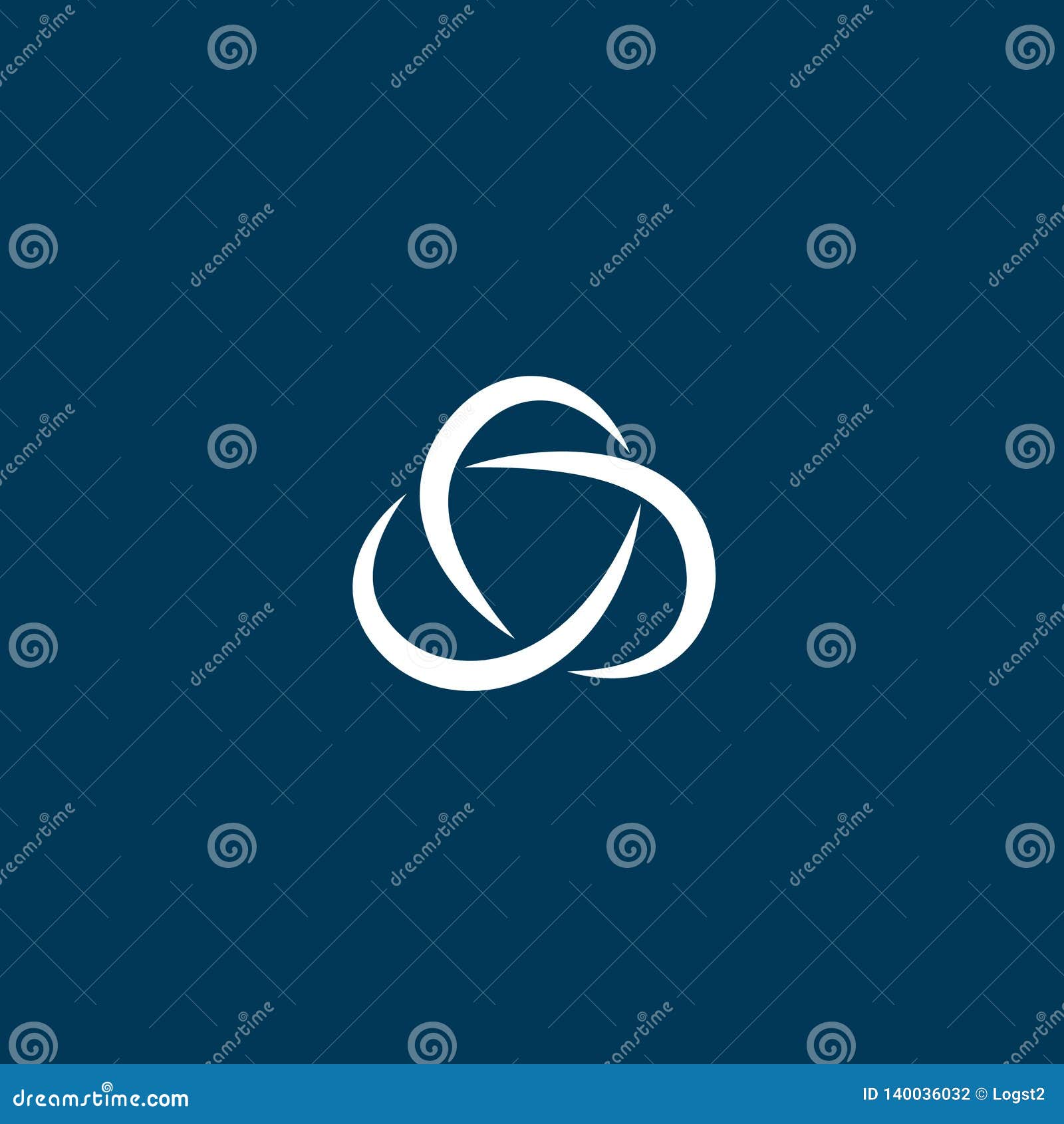 Triple Vector Logo. Three Swirl Vector Logo. Infinity Abstract Logo ...