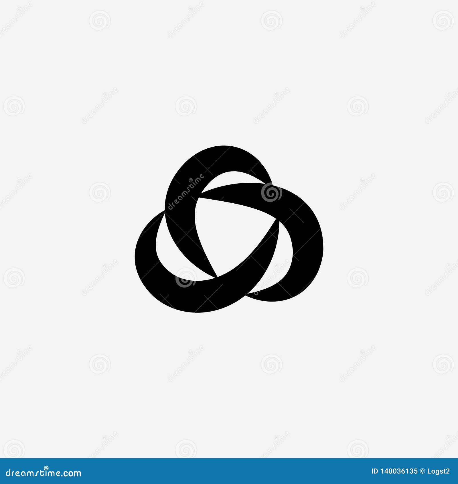 Triple Vector Logo. Three Swirl Vector Logo. Infinity Abstract Logo ...
