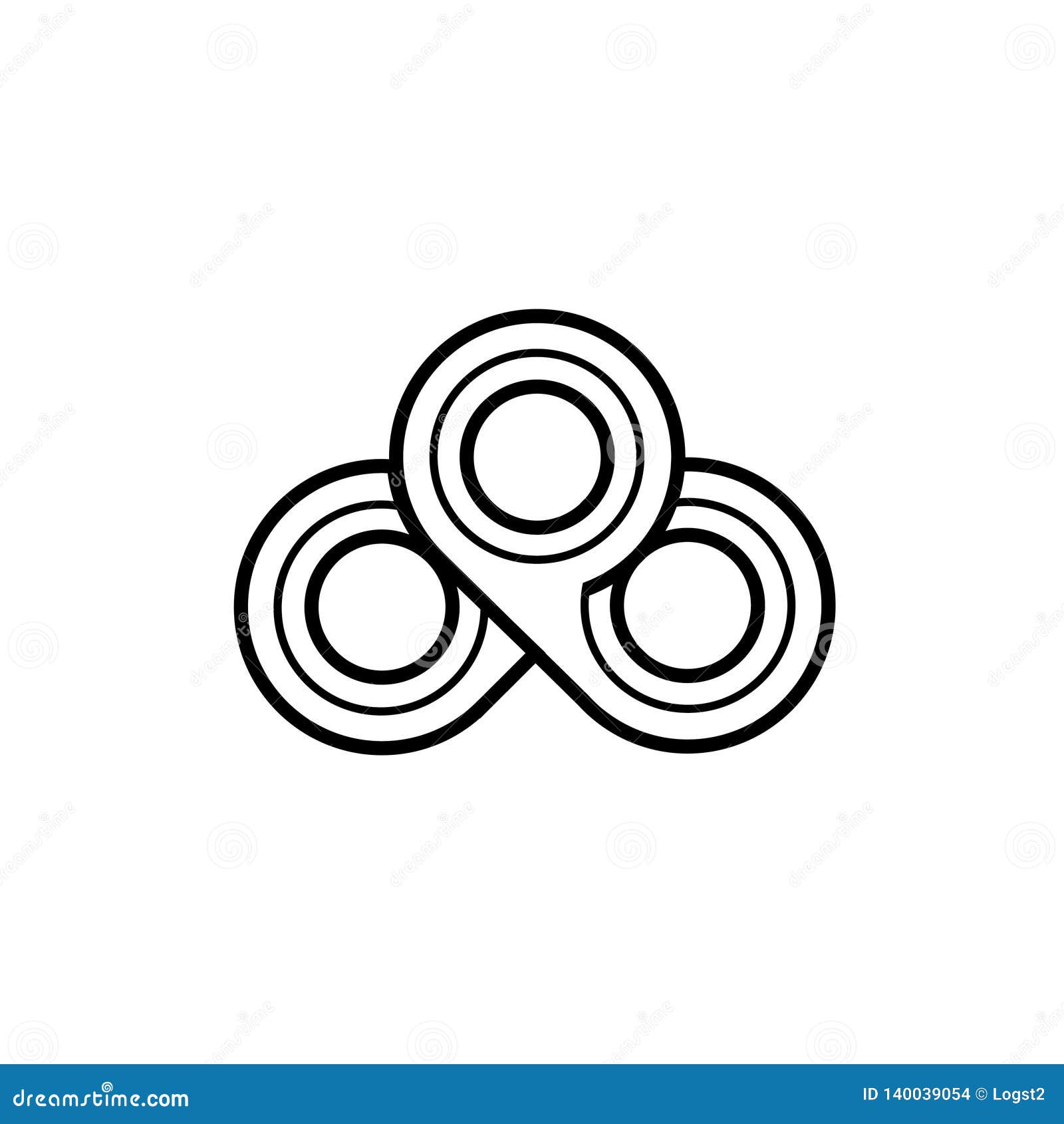 Swirl Infinity Endless Spirit Celtic Symbol Isolated On Transparent ...