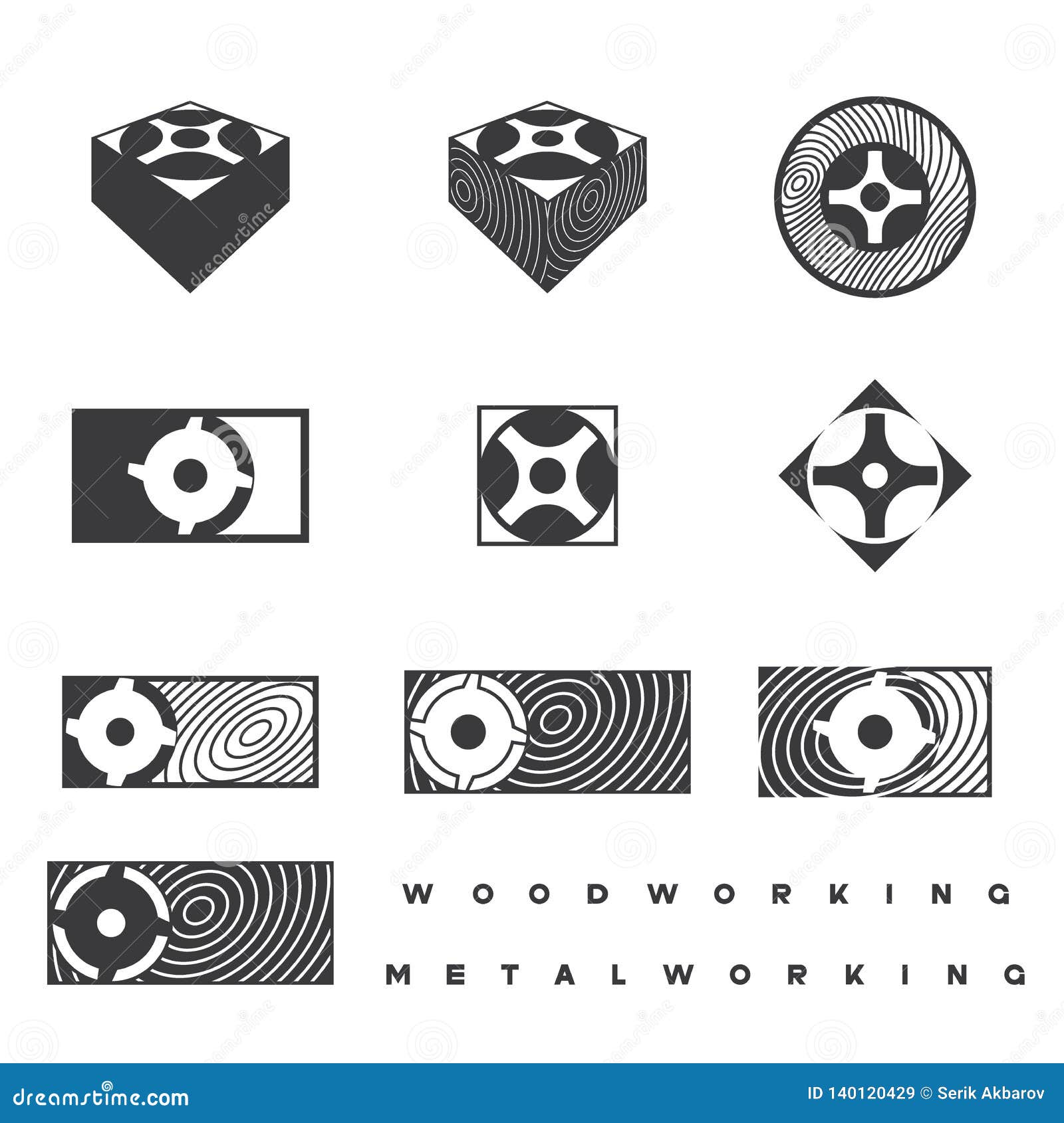 An Illustration Consisting of an Image of the Face Mill Stock Vector ...