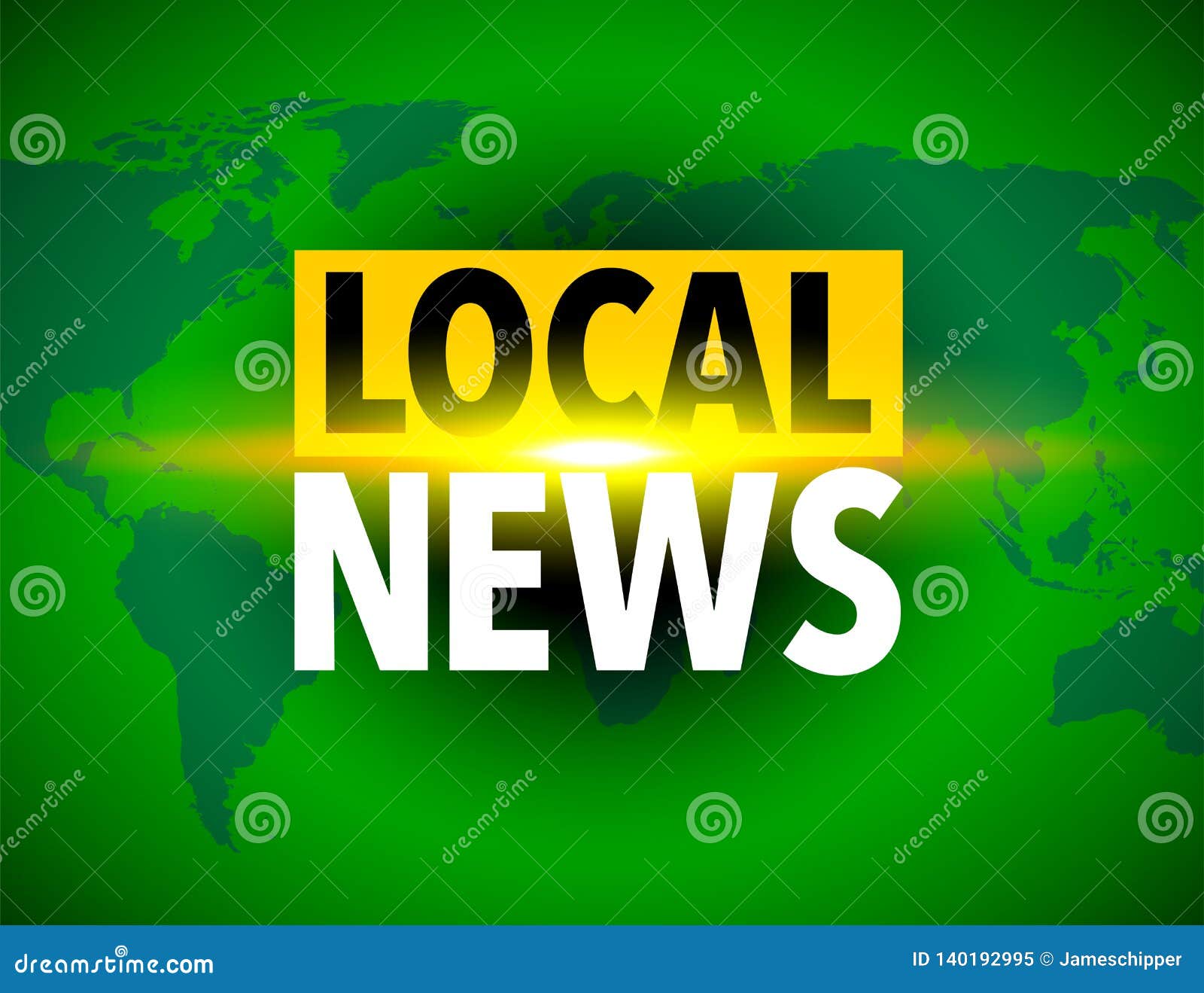 Local news world icon stock vector. Illustration of concept - 140192995