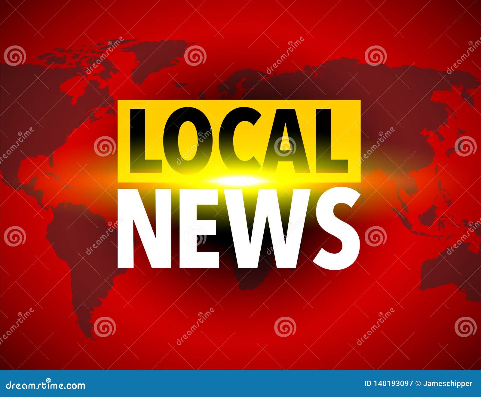 Local News Represents Regional Newspaper 3d Rendering Royalty-Free ...