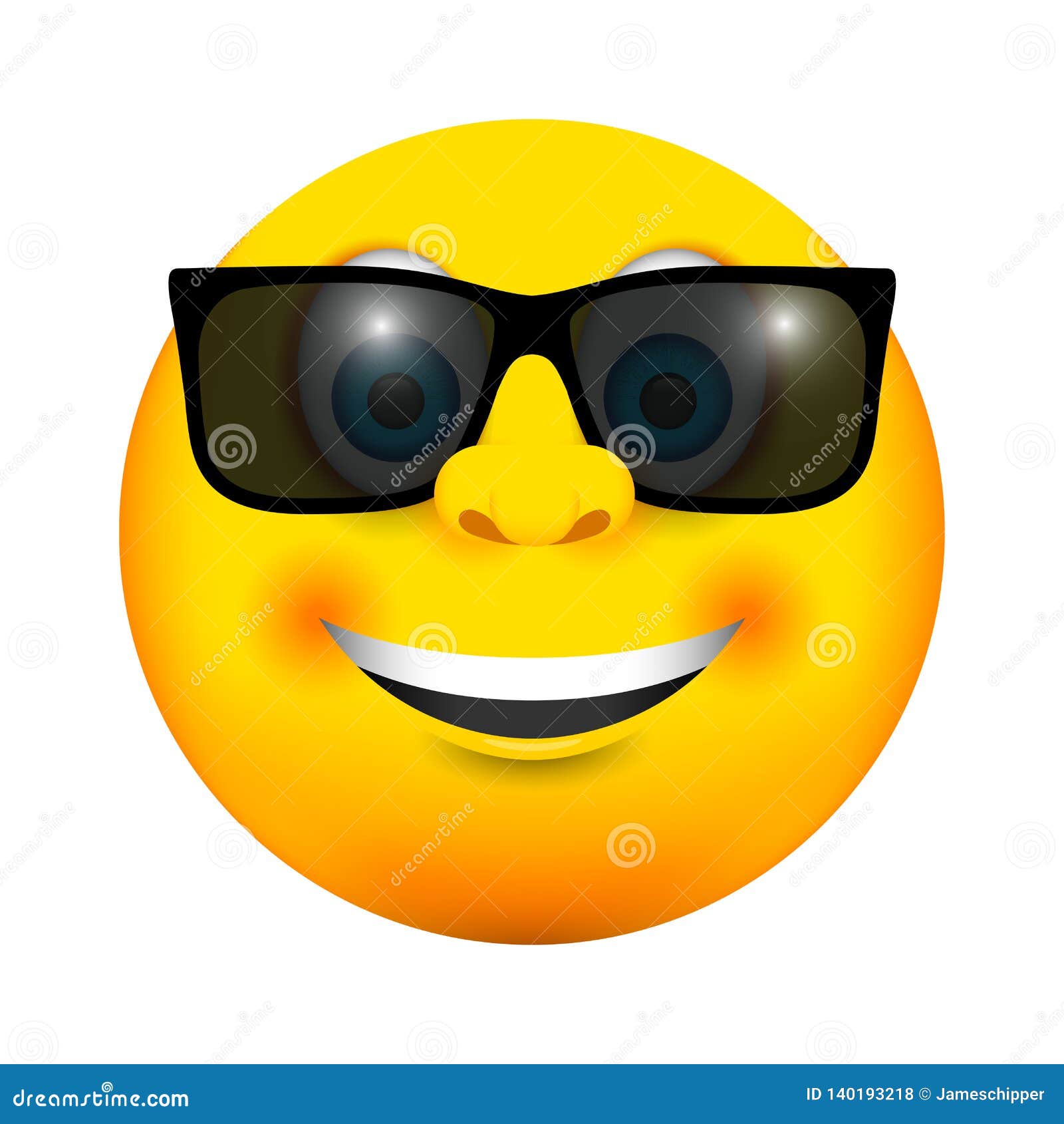 Smiling Emoji - Simple Happy Emoticon Vector Illustration ...