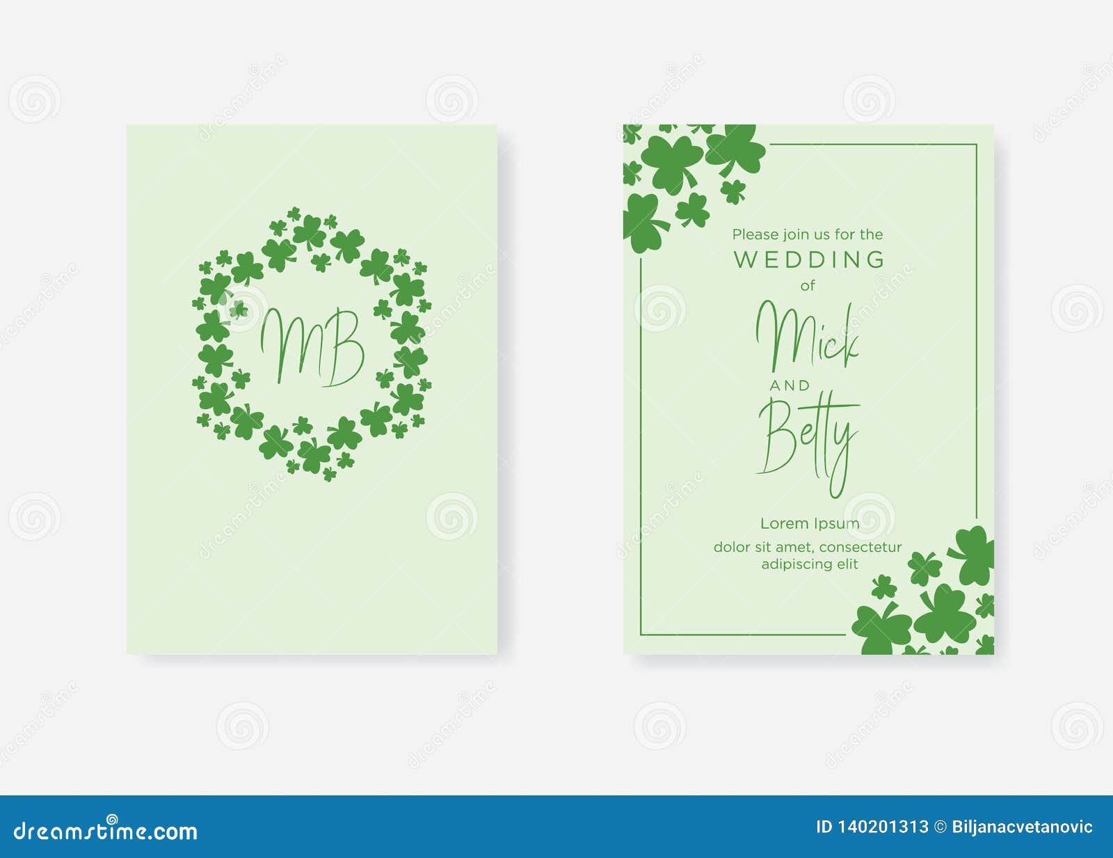 Clover event stock vector. Illustration of brochure - 140201313