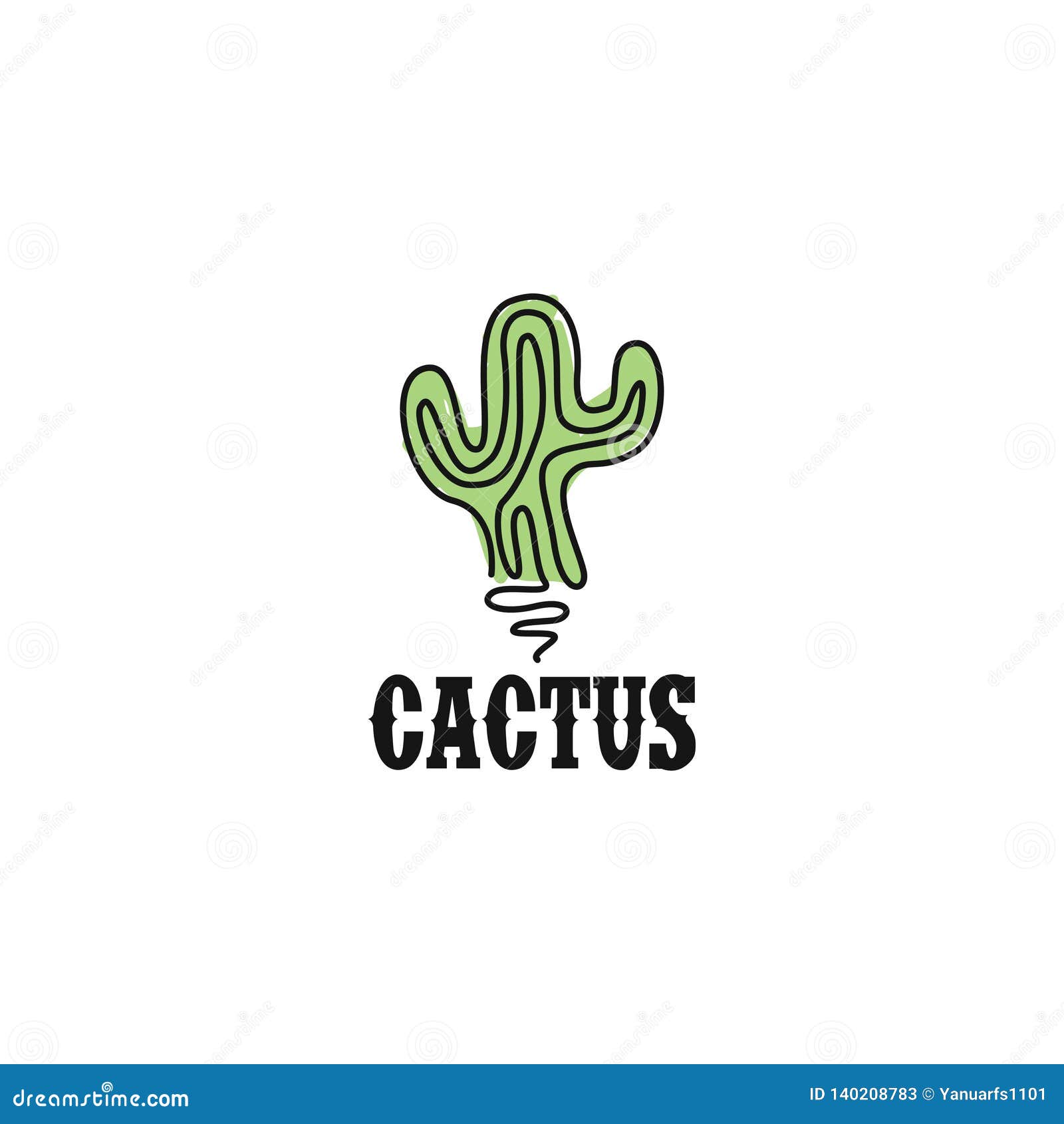 Cactus Logo Vector. Cactus Logo Template Stock Illustration ...