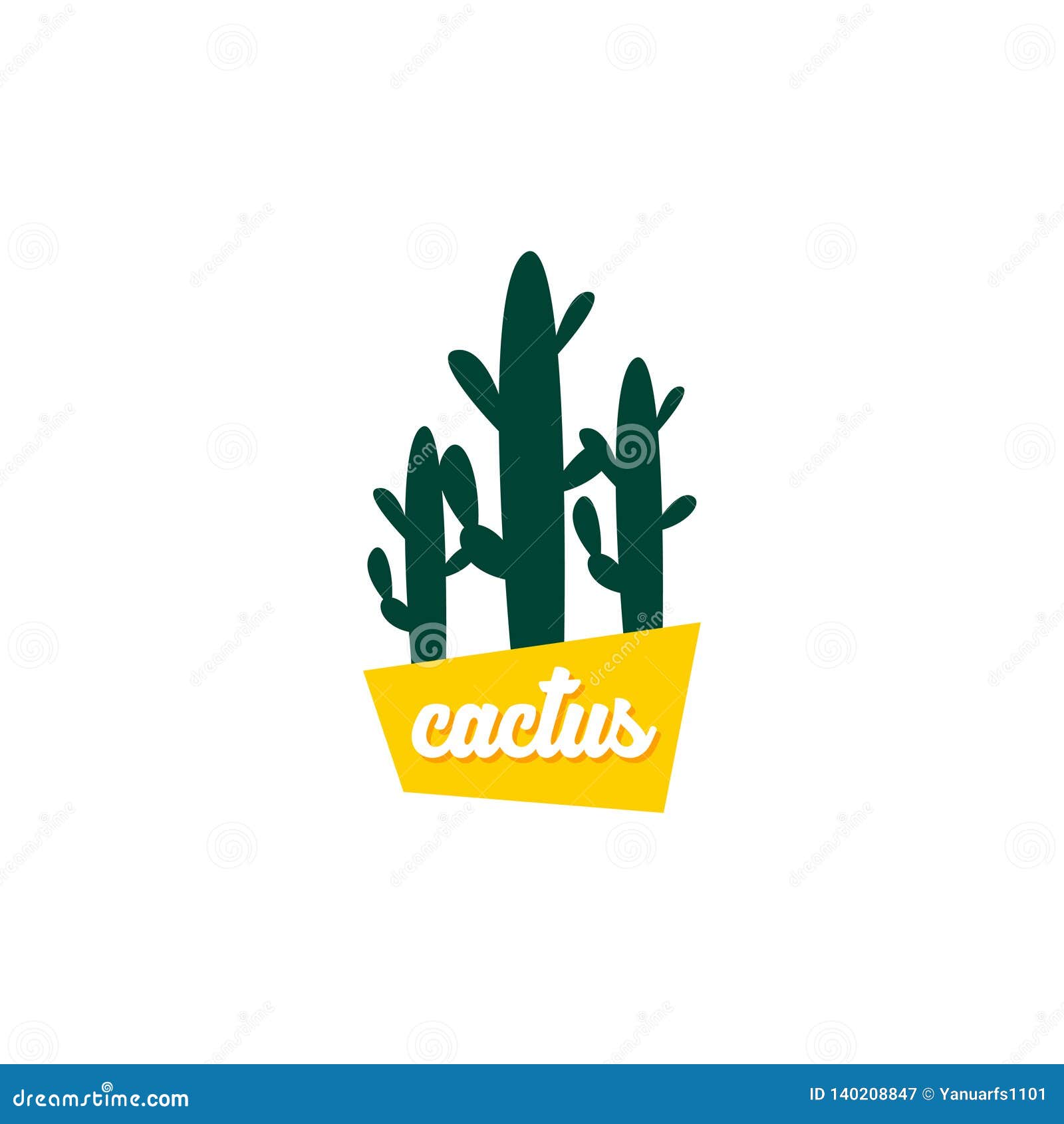 Cactus Logo Vector. Cactus Logo Template Stock Illustration ...