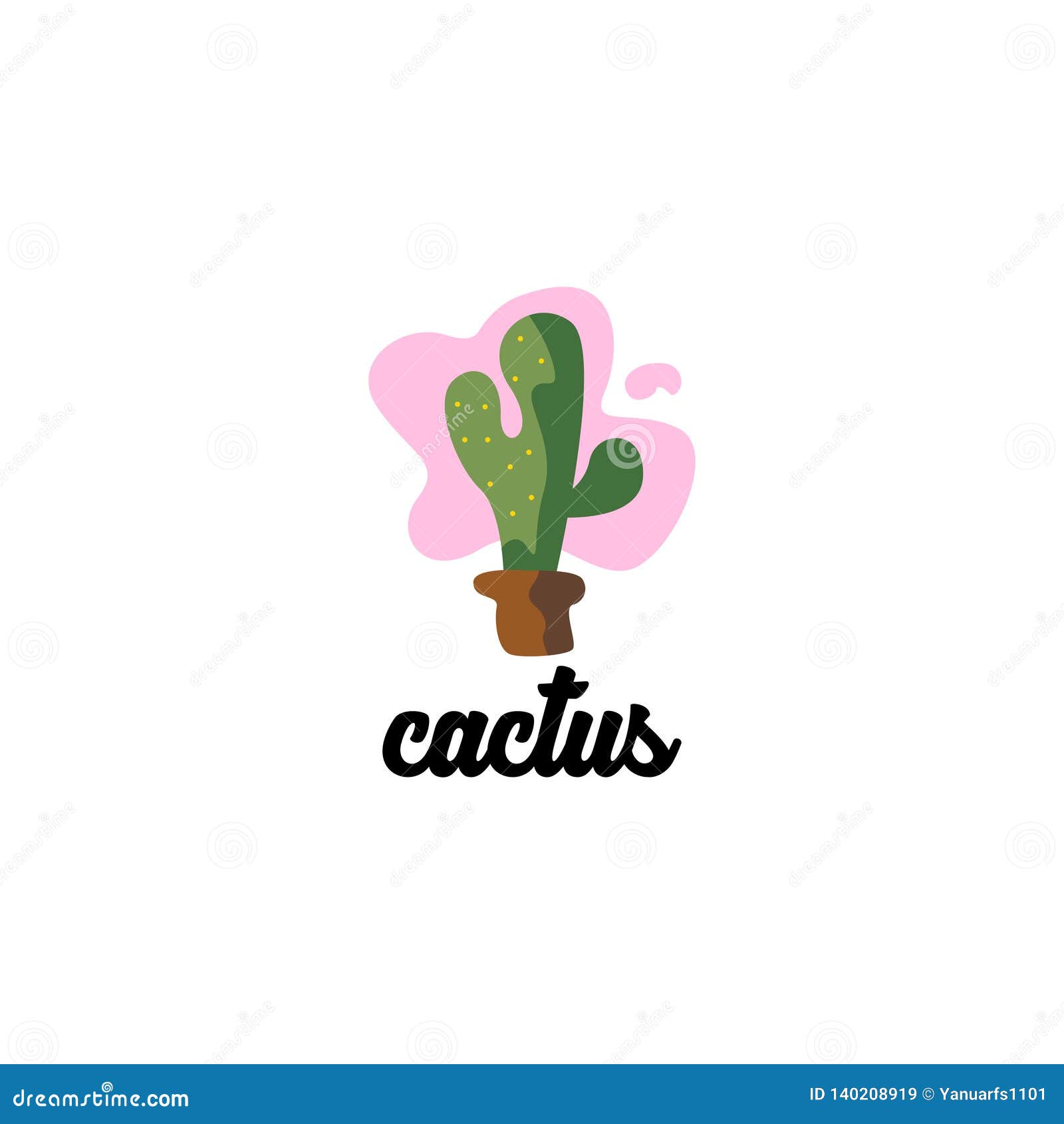 Cactus Logo Vector. Cactus Logo Template Stock Illustration ...