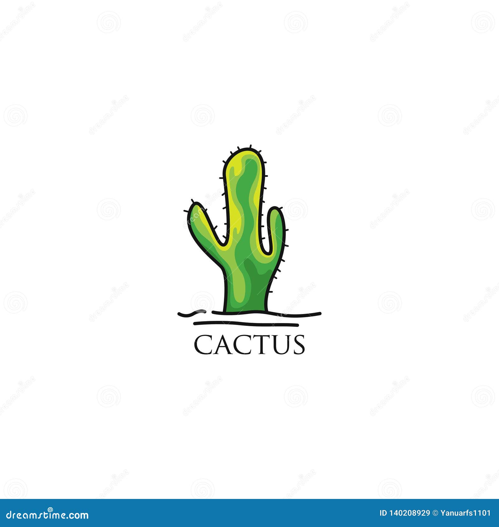 Cactus Logo Vector. Cactus Logo Template Stock Illustration ...