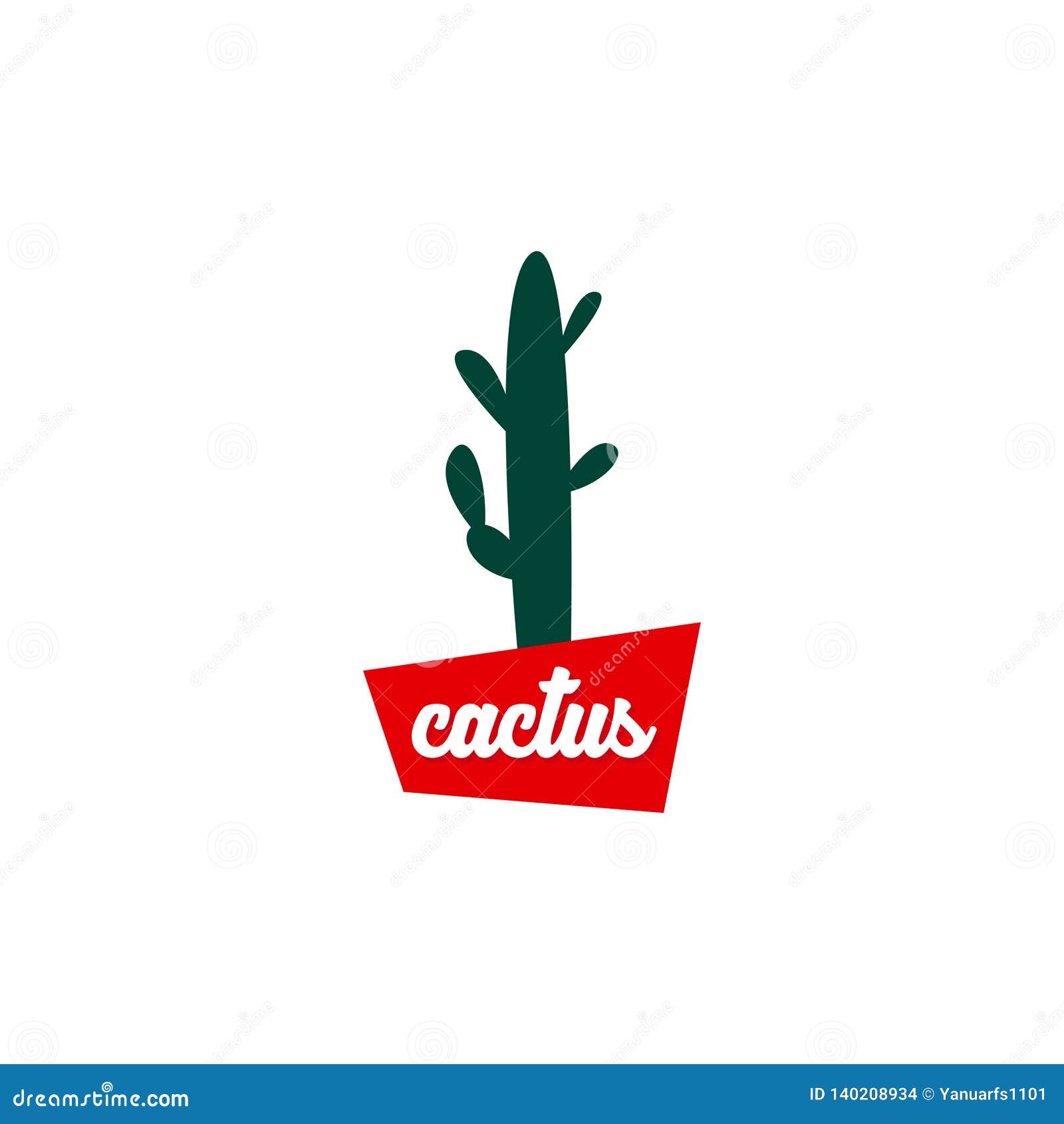 Cactus Logo Vector. Cactus Logo Template Stock Illustration ...