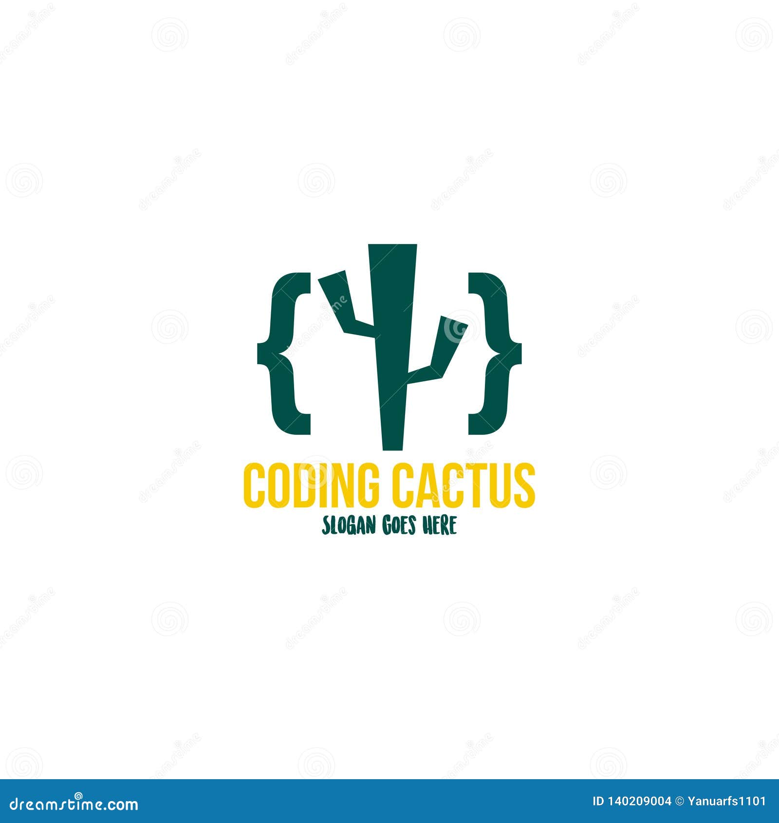Cactus Logo Vector. Cactus Logo Template Stock Vector - Illustration of ...