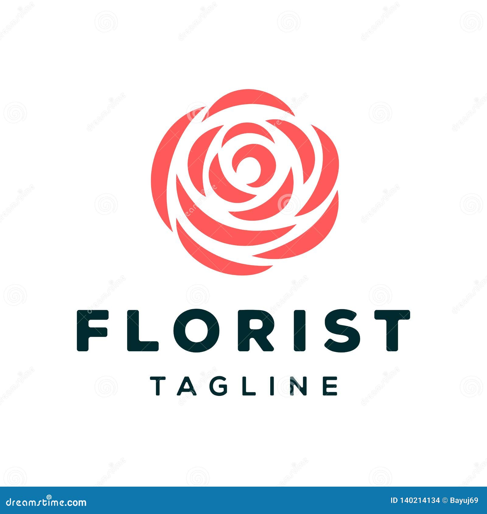 Florist Logo Vector Design Template Stock Vector - Illustration of ...