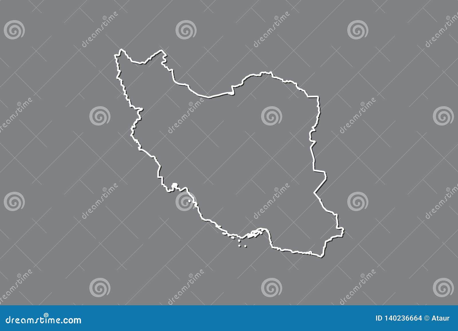 Iran Map Vector Icon Isolated On Transparent Background, Linear ...