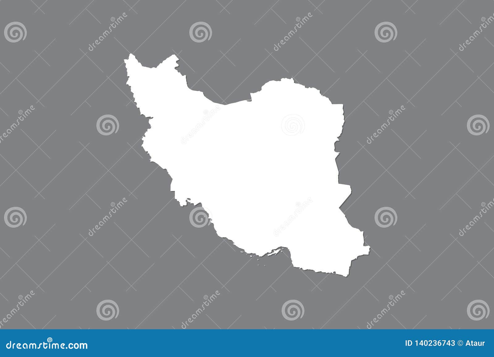 Iran Map Vector Icon Isolated On Transparent Background, Linear ...