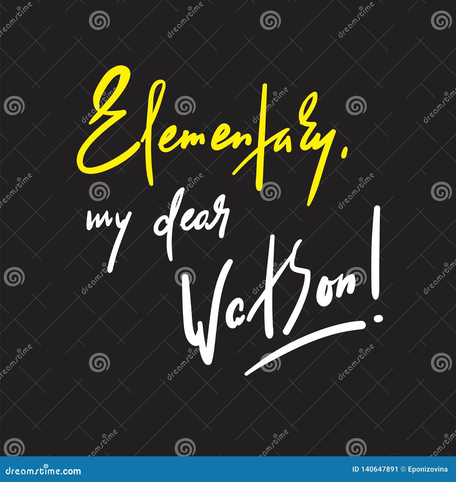 Cute Spy Dr. Watson In Cartoon Style. Character For Postcards, Books ...