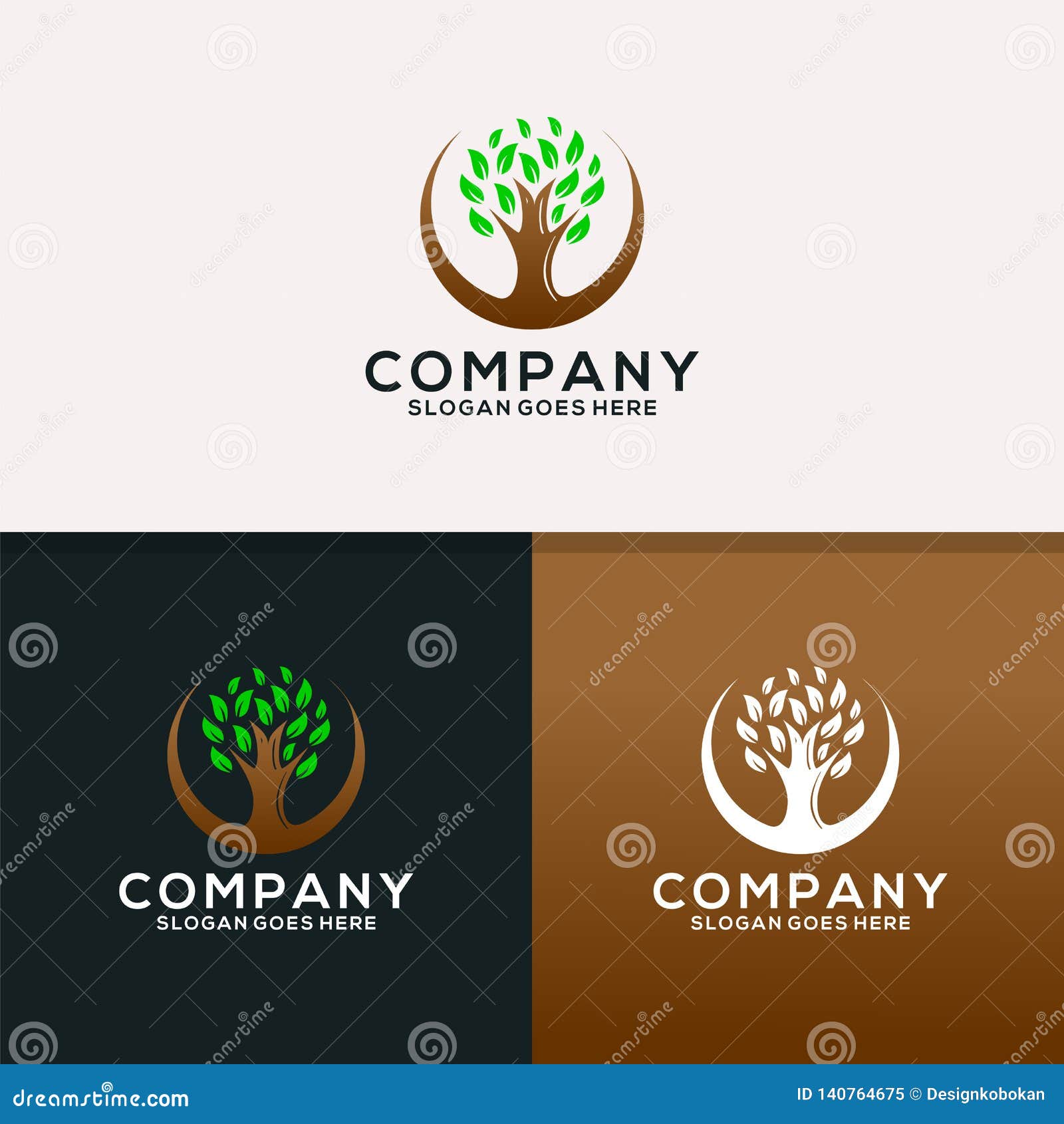Tree Health Care Logo Design Template Stock Vector - Illustration of ...