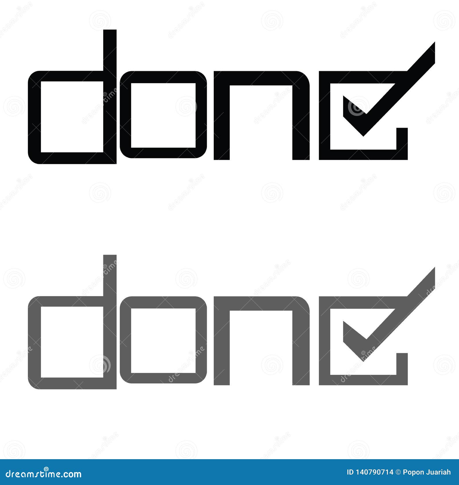 Done Illustration Image Logo Vector Stock Illustration - Illustration ...