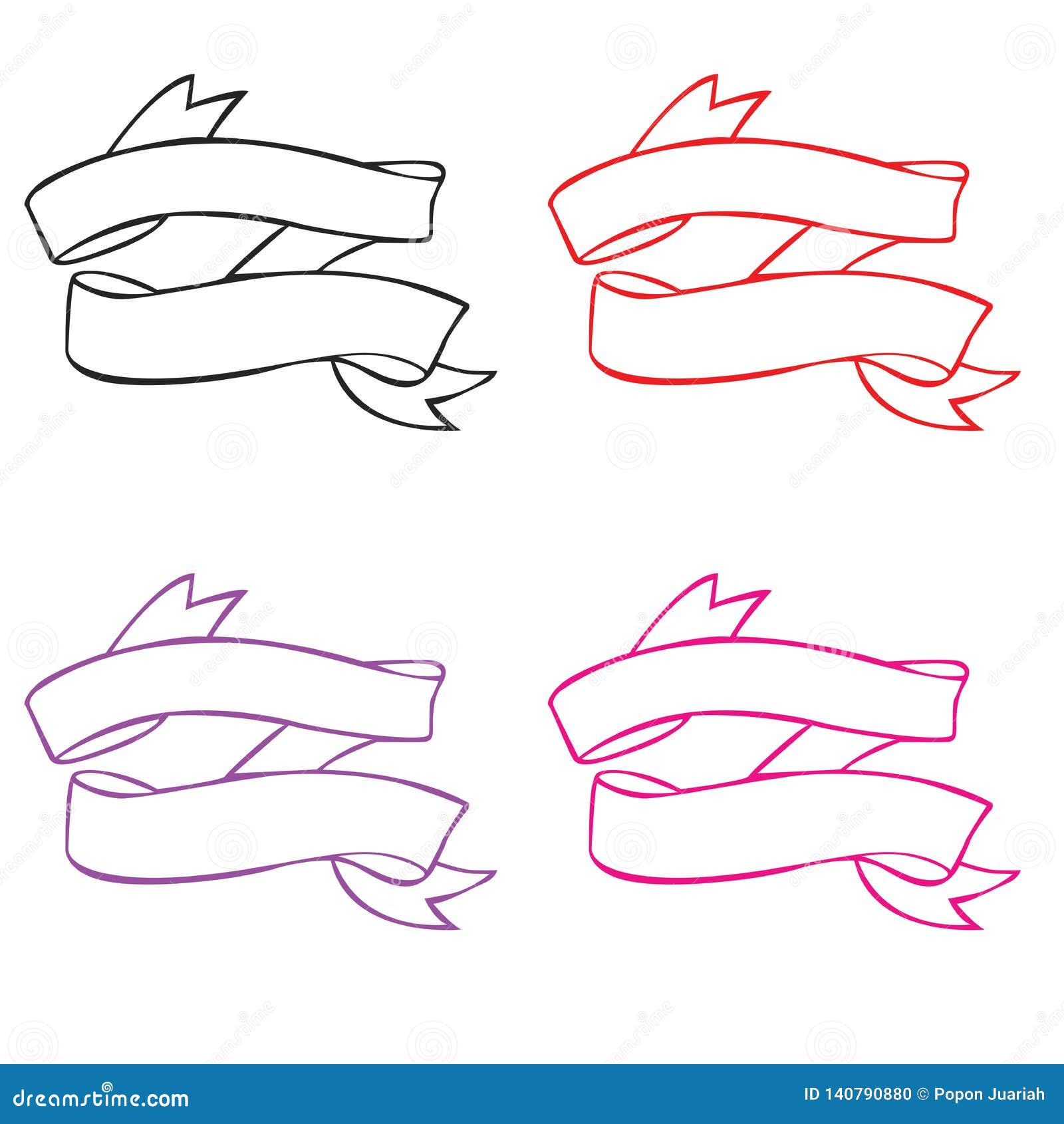 Modern Rubber Vintage Banner Set Stock Illustration - Illustration of ...