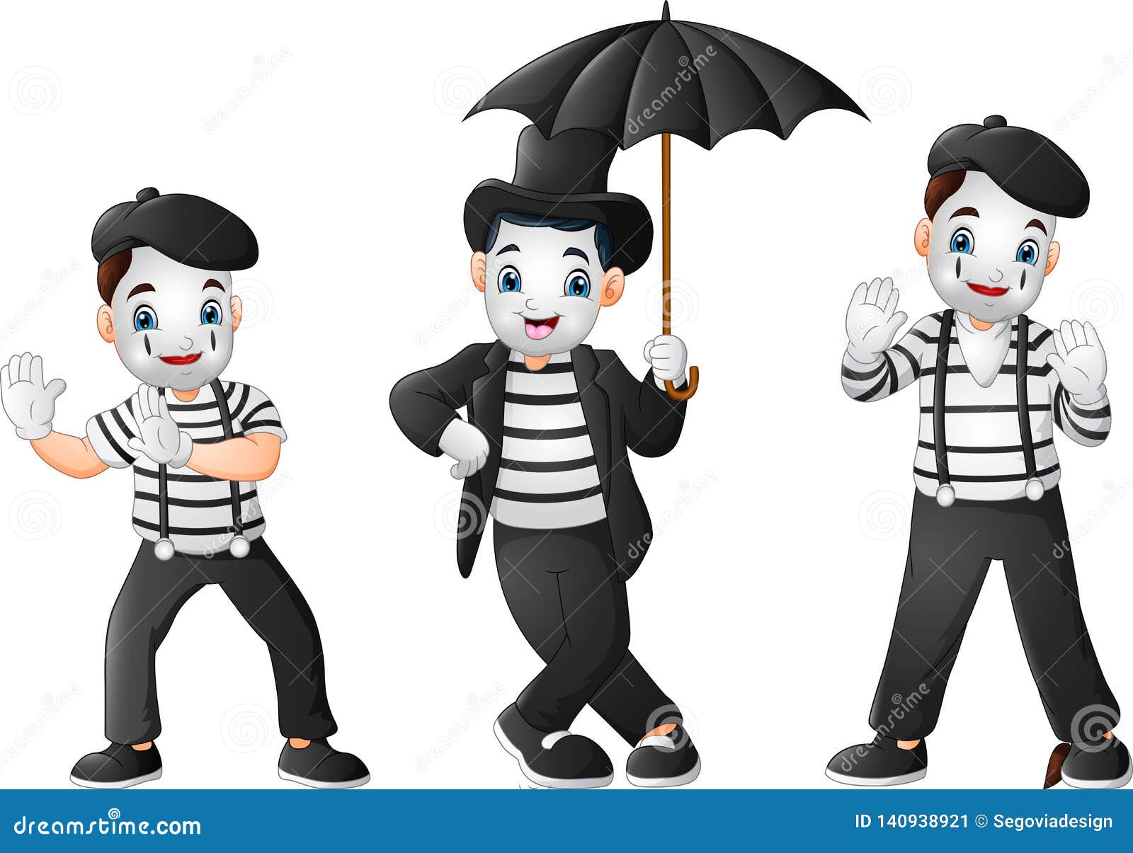 Mimes Clipart And Illustrations