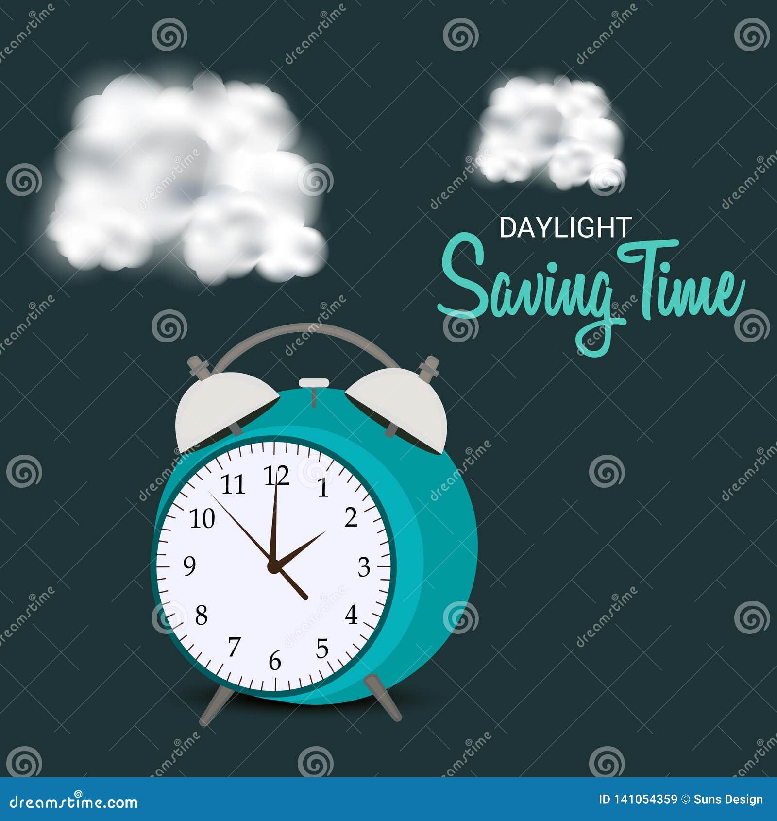 Daylight Saving TimeSpring Forward. Stock Illustration - Illustration ...